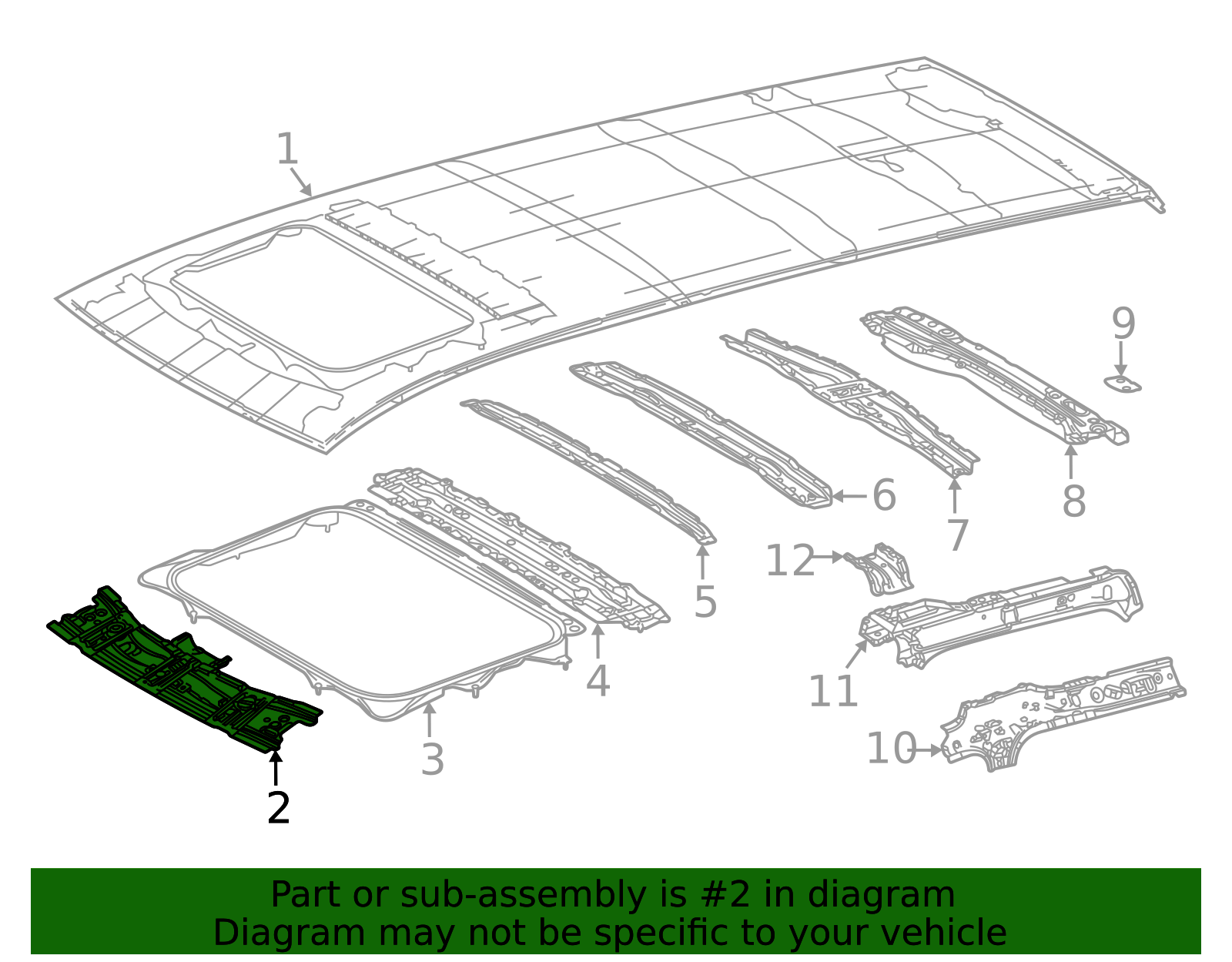 2021-2025 Toyota Sienna Windshield Header 63102-08050 | MotorMotor