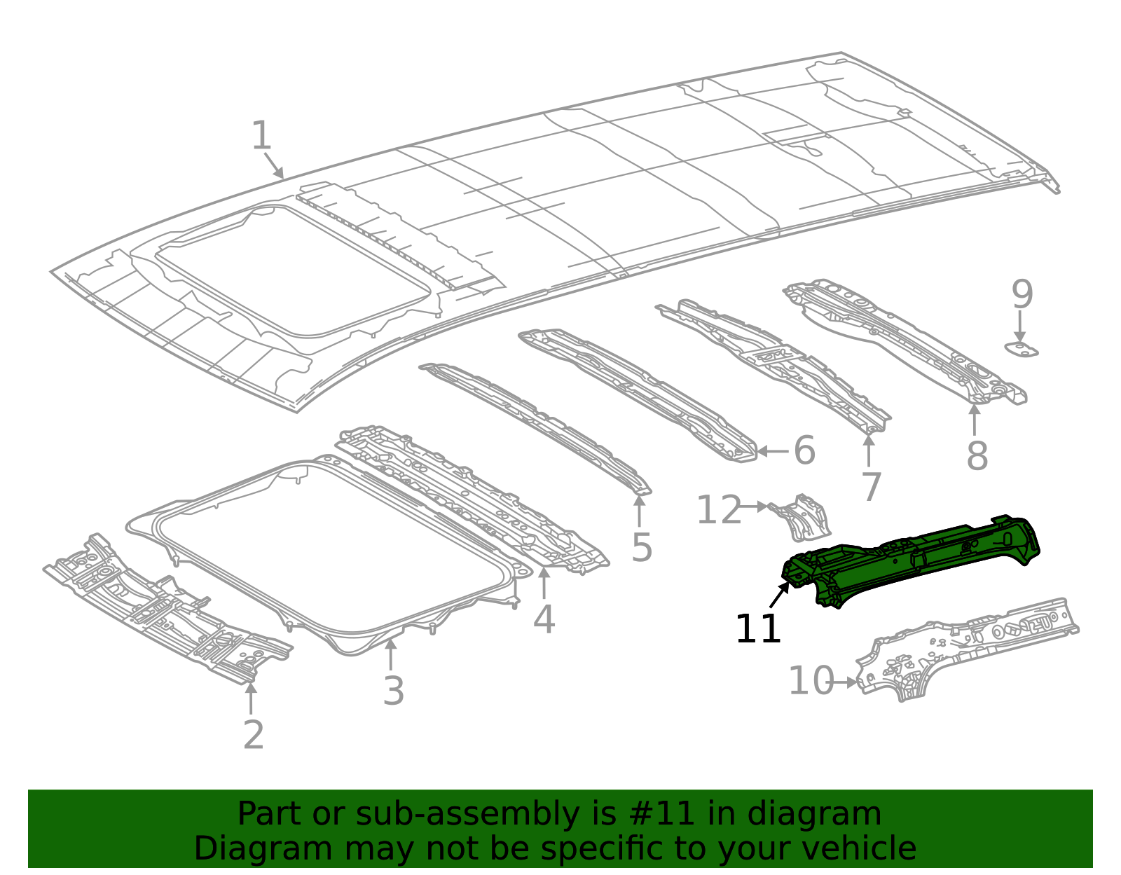 2021-2025 Toyota Sienna Rail Reinforced 61202-08040 | Toyota Parts Center