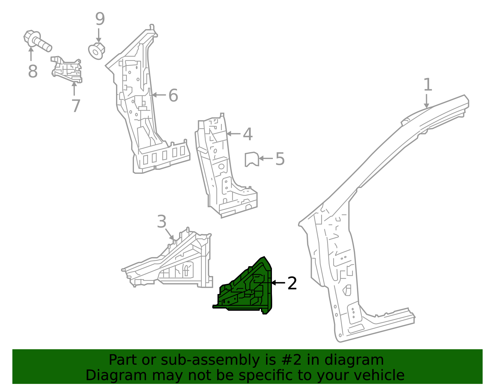 Genuine Official Toyota Reinforced Plate part# 61113-02010 for 2019 ...