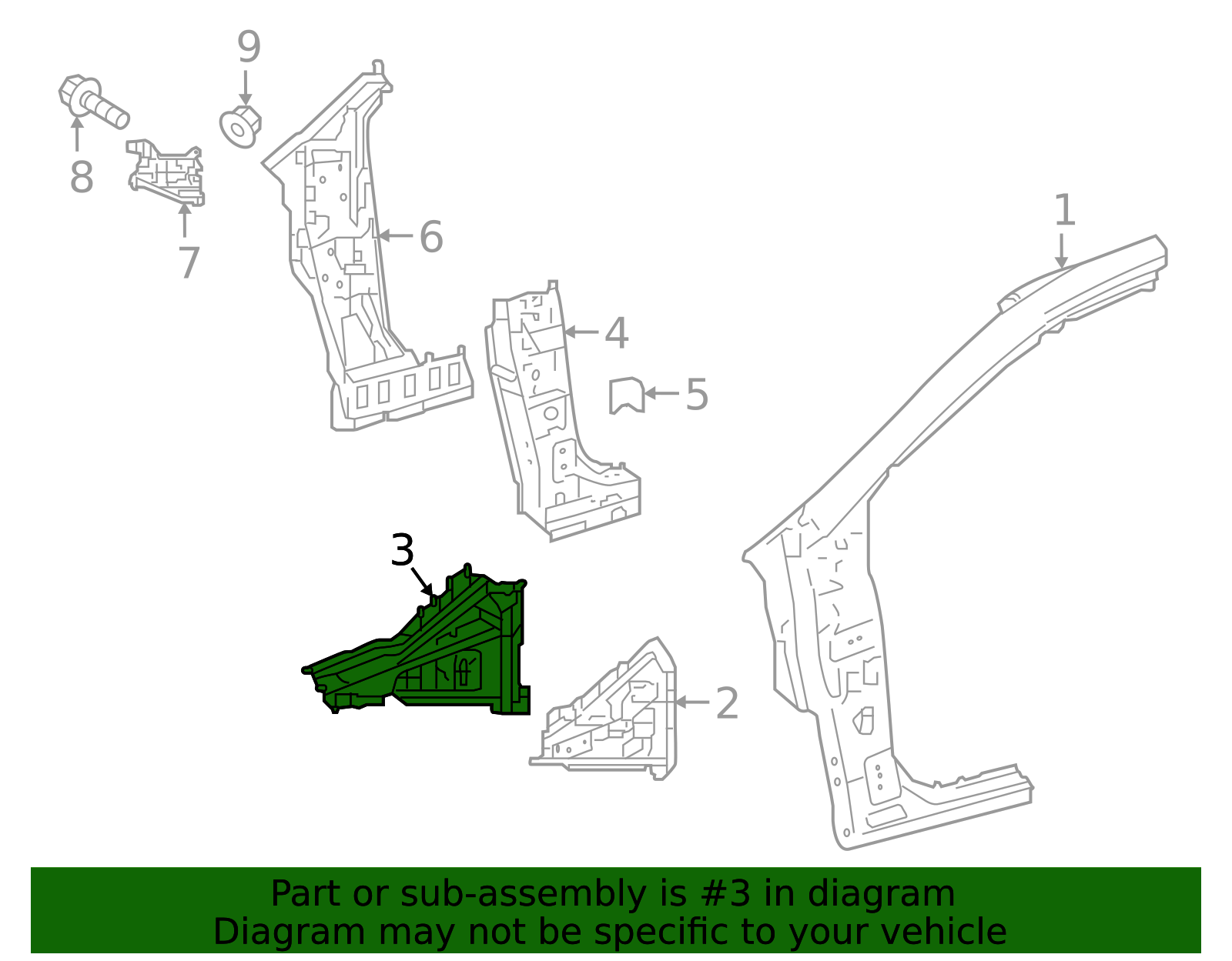 2019-2025 Toyota Apron Reinforced 61107-02040 | MotorMotor