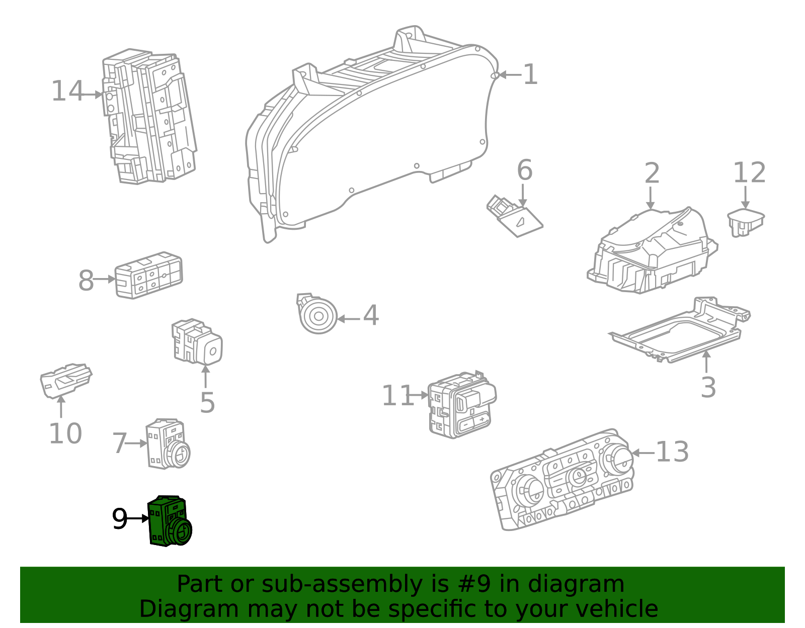 2021-2024 GMC Ride Control Switch 84561260 | Capital Chevy Parts
