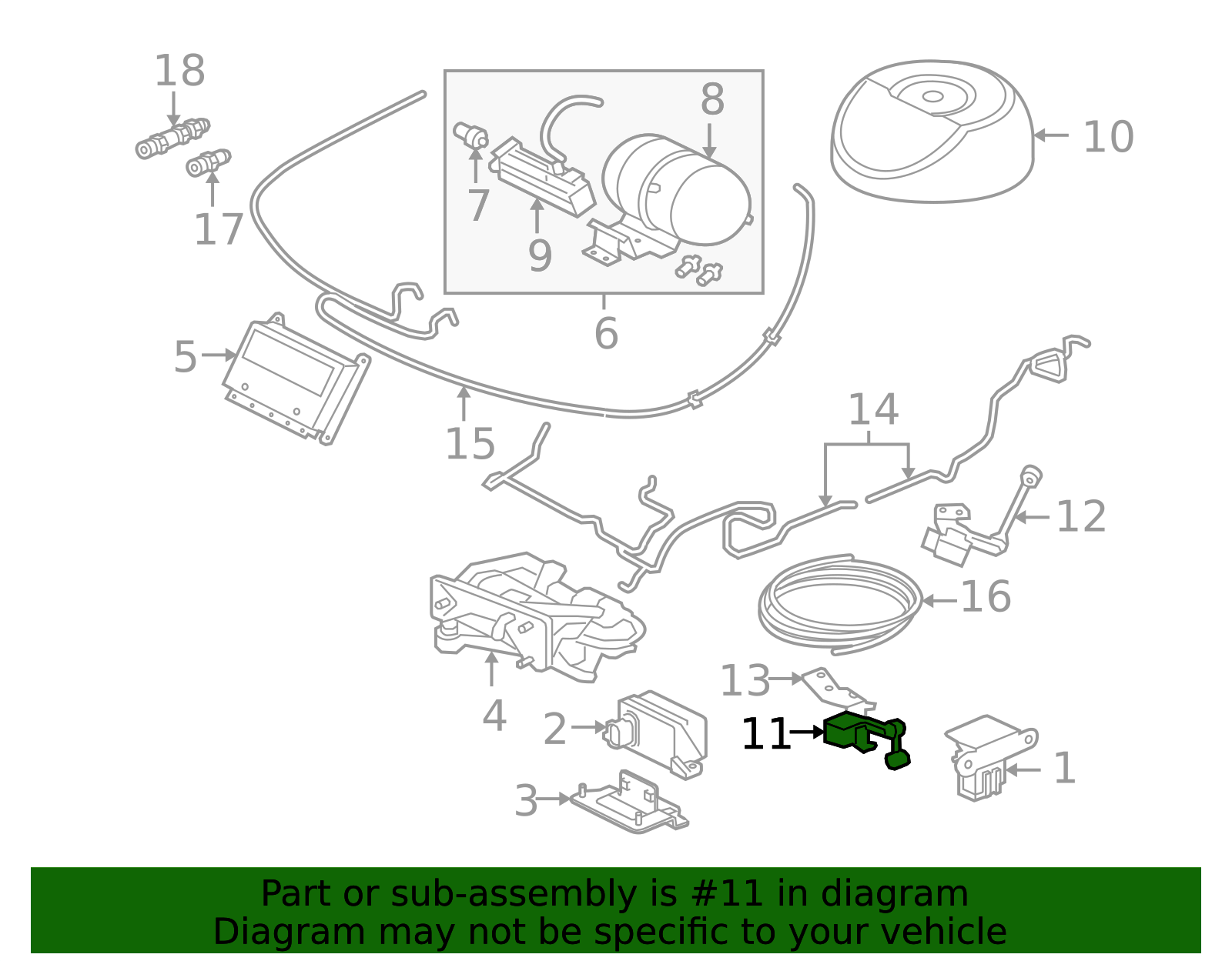 2004-2009 Jaguar Height Sensor C2C40512 | OEM Parts Online