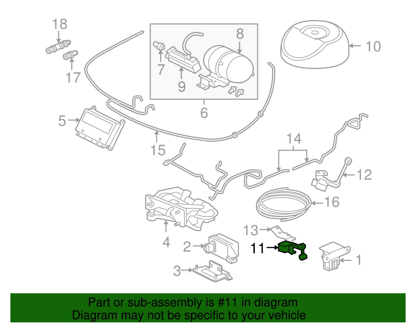C2C2242 - Height Sensor 2004-2009 Jaguar | Haper Jaguar Parts