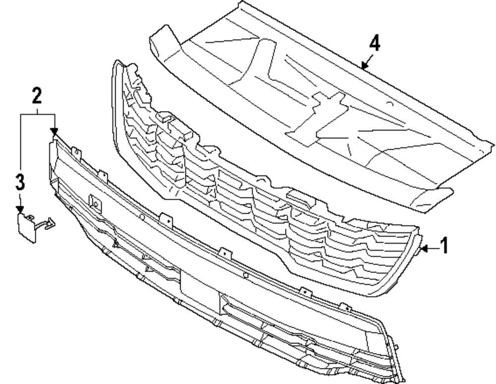 86530-P2700 - Lower Grille 2025 Kia Sorento | Kia.Parts Store