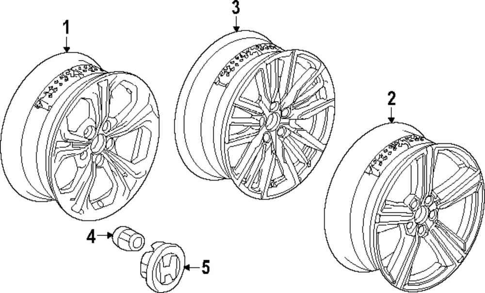 42800-30B-AF0 - 2023-2025 Honda Accord - Wheel, Alloy | Genuine Honda Parts
