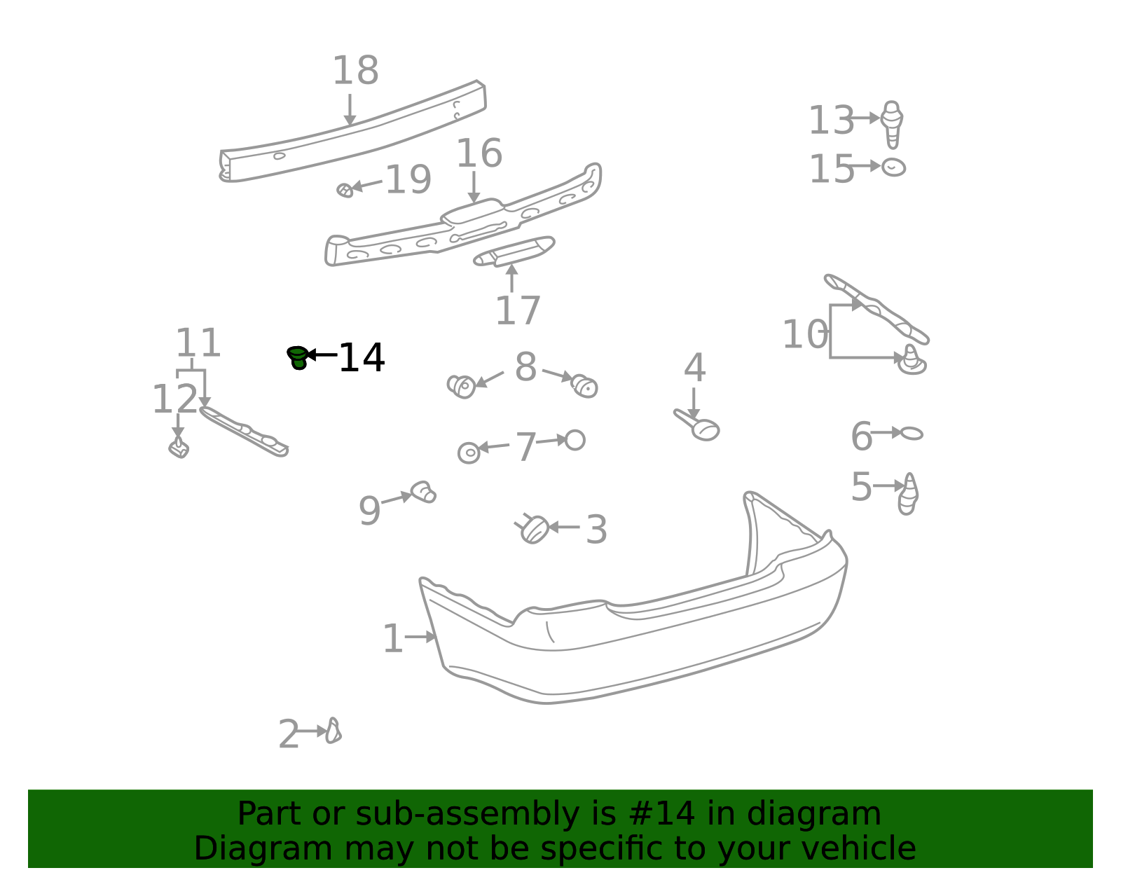 Genuine Official Toyota Side Support Bolt part# 90269-03053 for 2000 ...