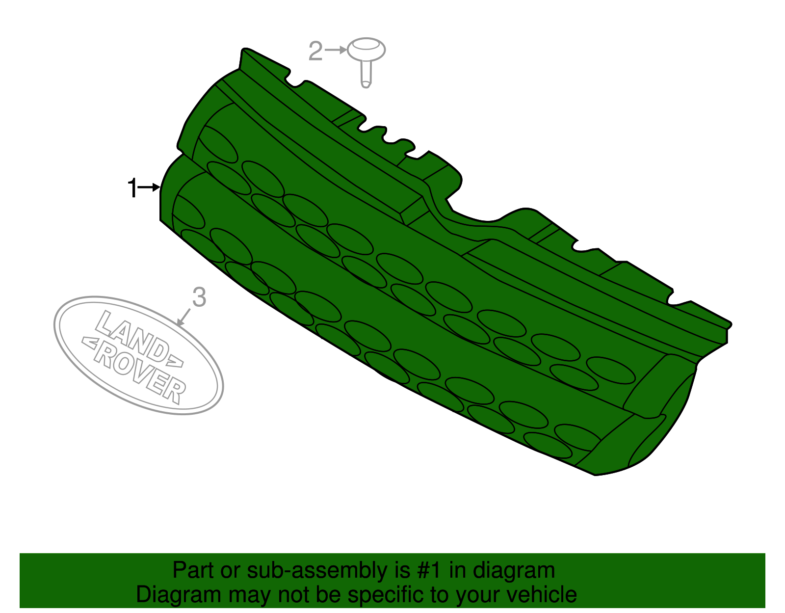 LR076023 - Grille 2012-2015 Land Rover Range Rover Evoque | Land ...