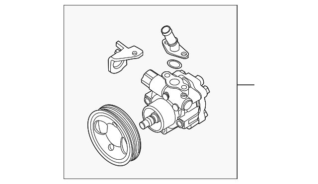 2004-2015 Nissan Power Steering Pump 49110-ZV00A | Nissan Parts Central