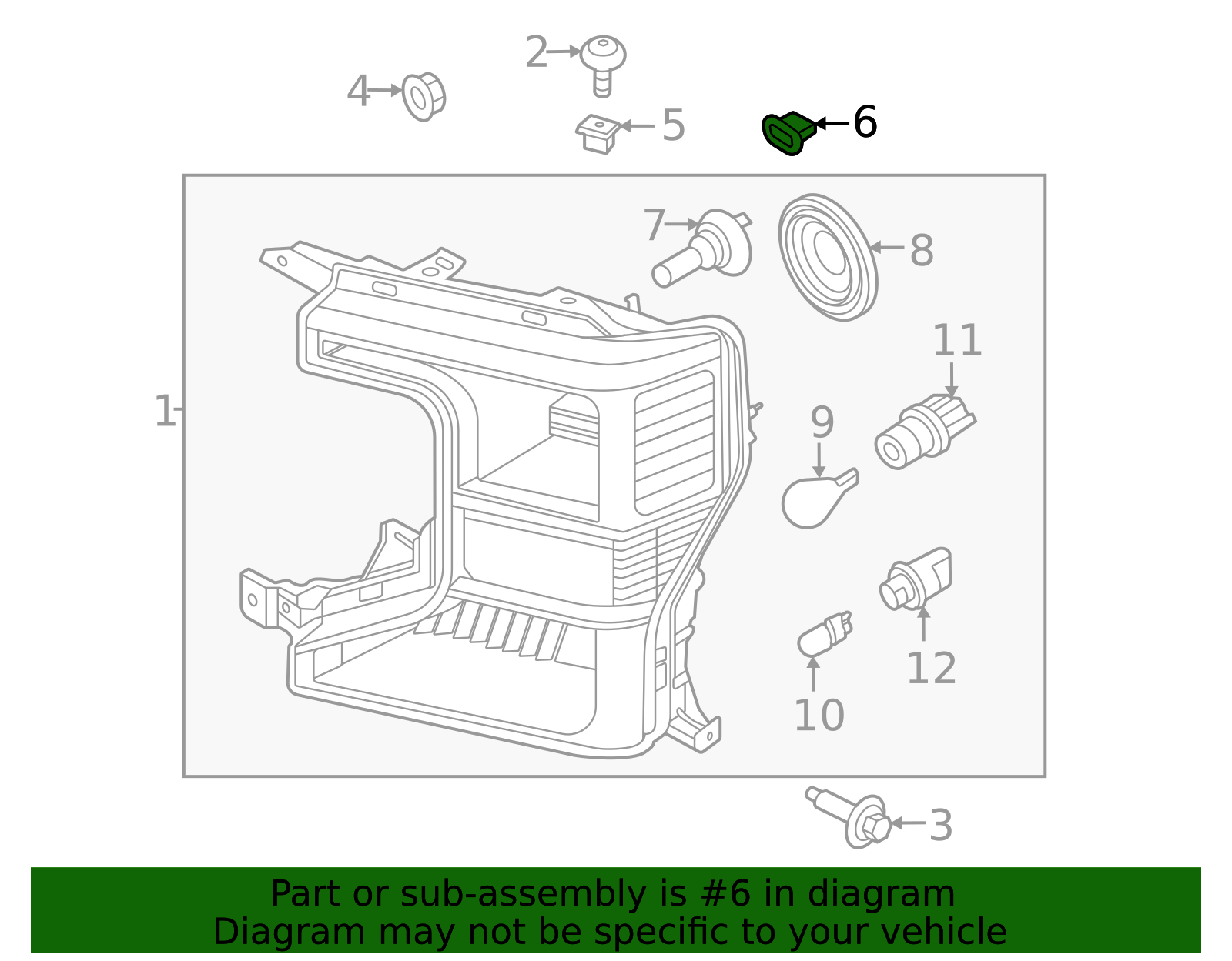 2020-2022 Ford Headlamp Assembly Rivet W720711S300 | GetOEMParts.com