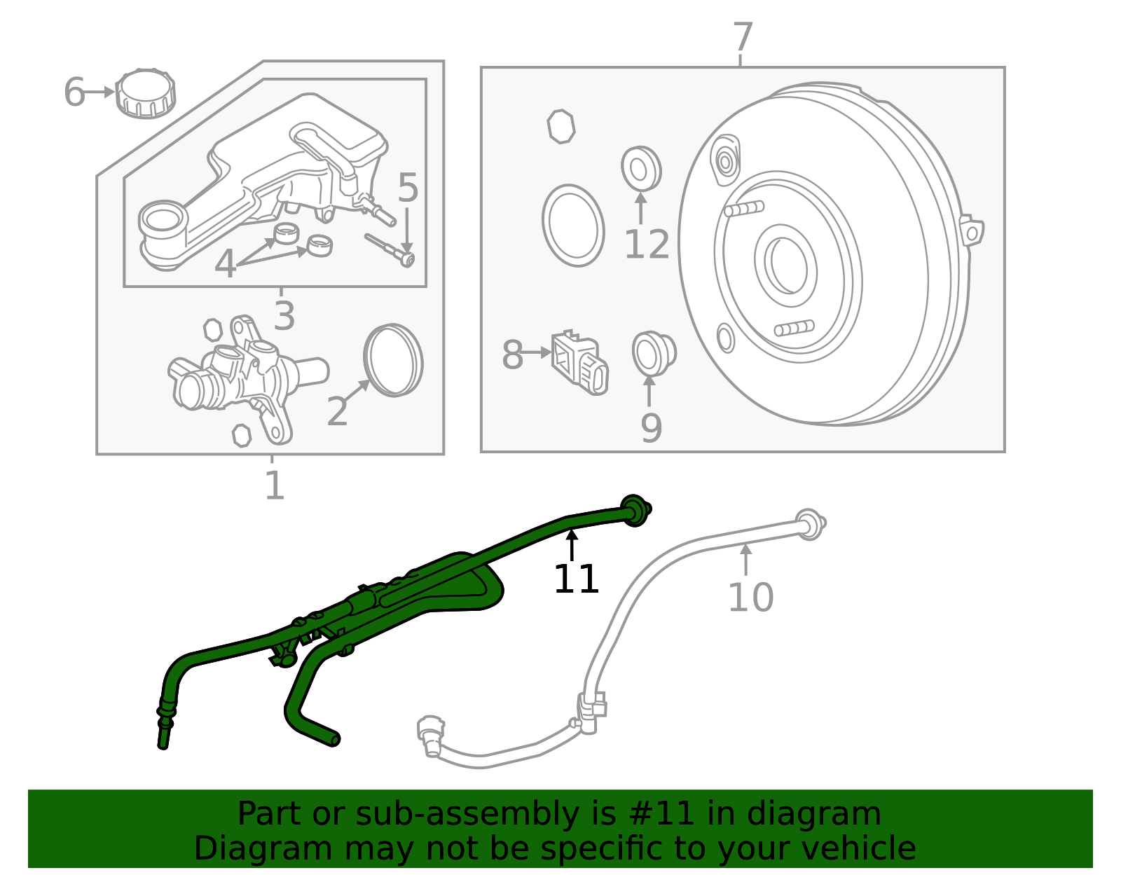 2013-2020 Ford Fusion Brake Vacuum Hose DS7Z-9C490-AC | OEM Parts Online
