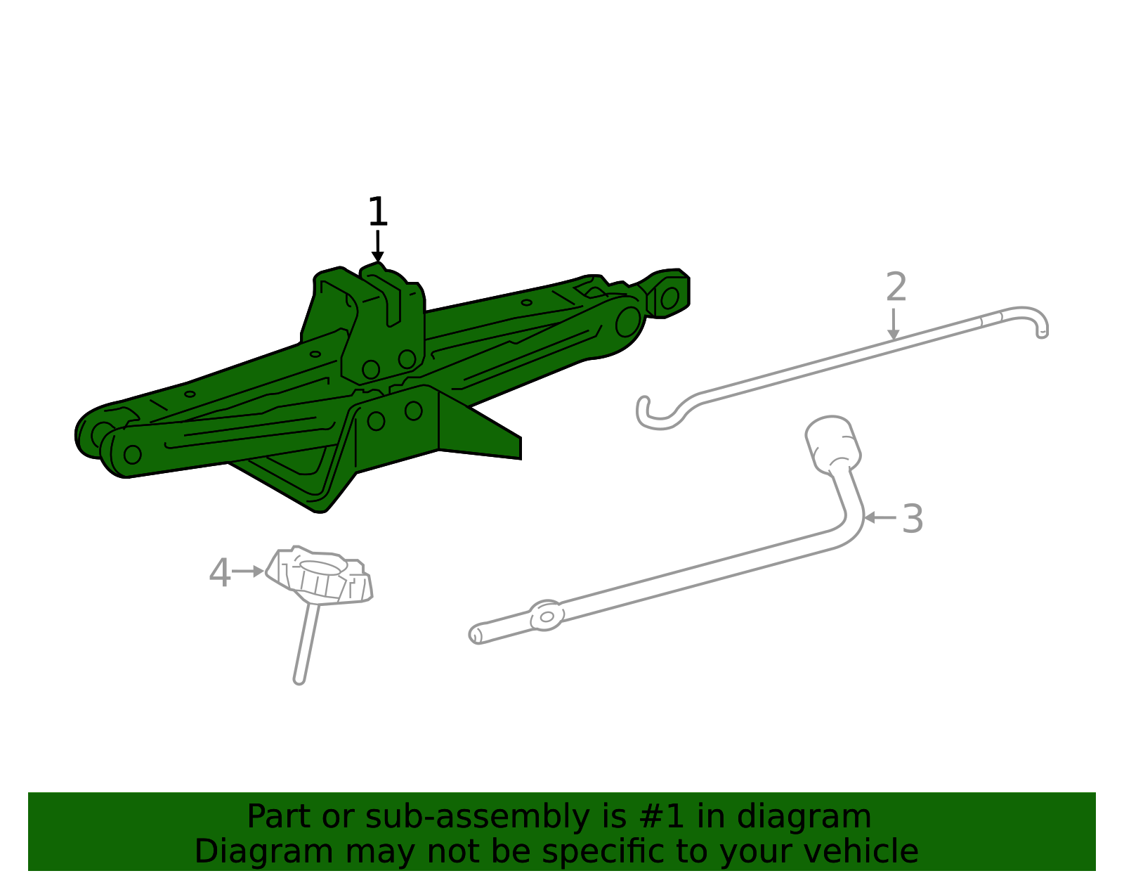 2012-2016 Lexus Floor Jack 09111-0E011 | OEM Parts Online
