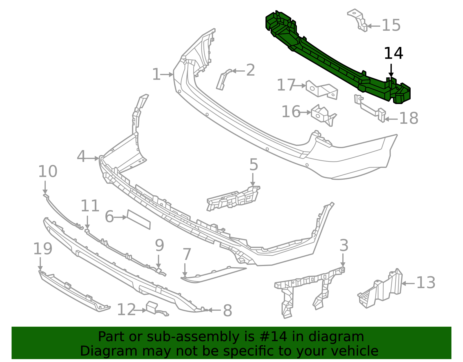 2023-2025 Hyundai Palisade Impact Bar 86631-S8CB0 | MotorMotor