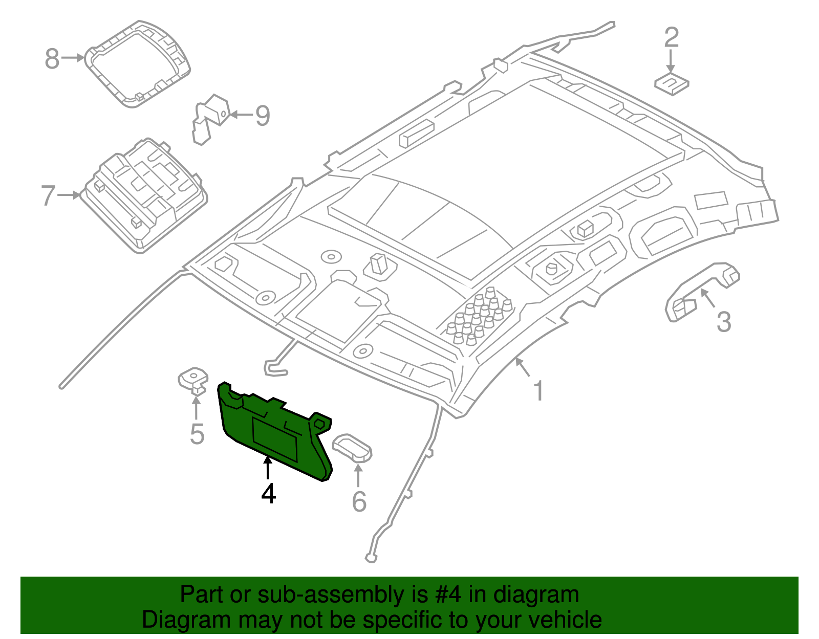 2013-2018 Nissan Altima Sun-Visor - Driver's Side (LH) 96401-3TA2A ...
