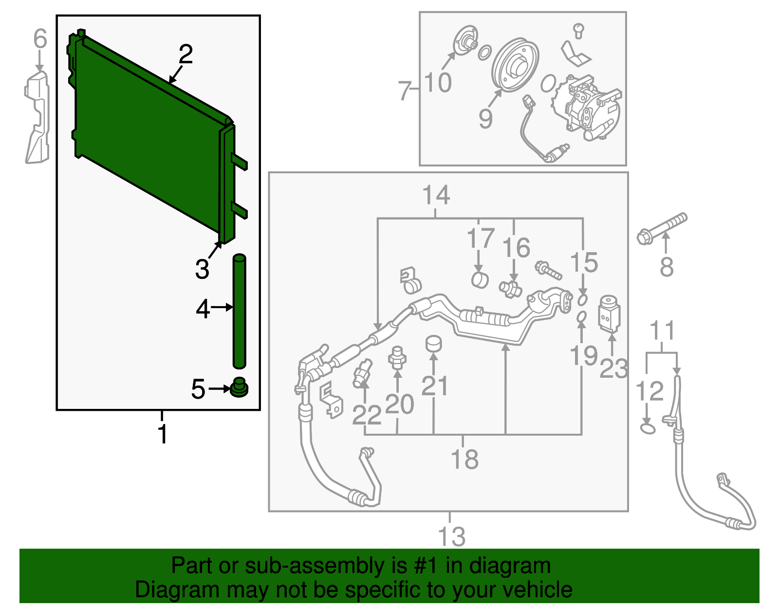 97606-1R000 - Condenser 2012-2013 Kia Rio | Kia.Parts Store