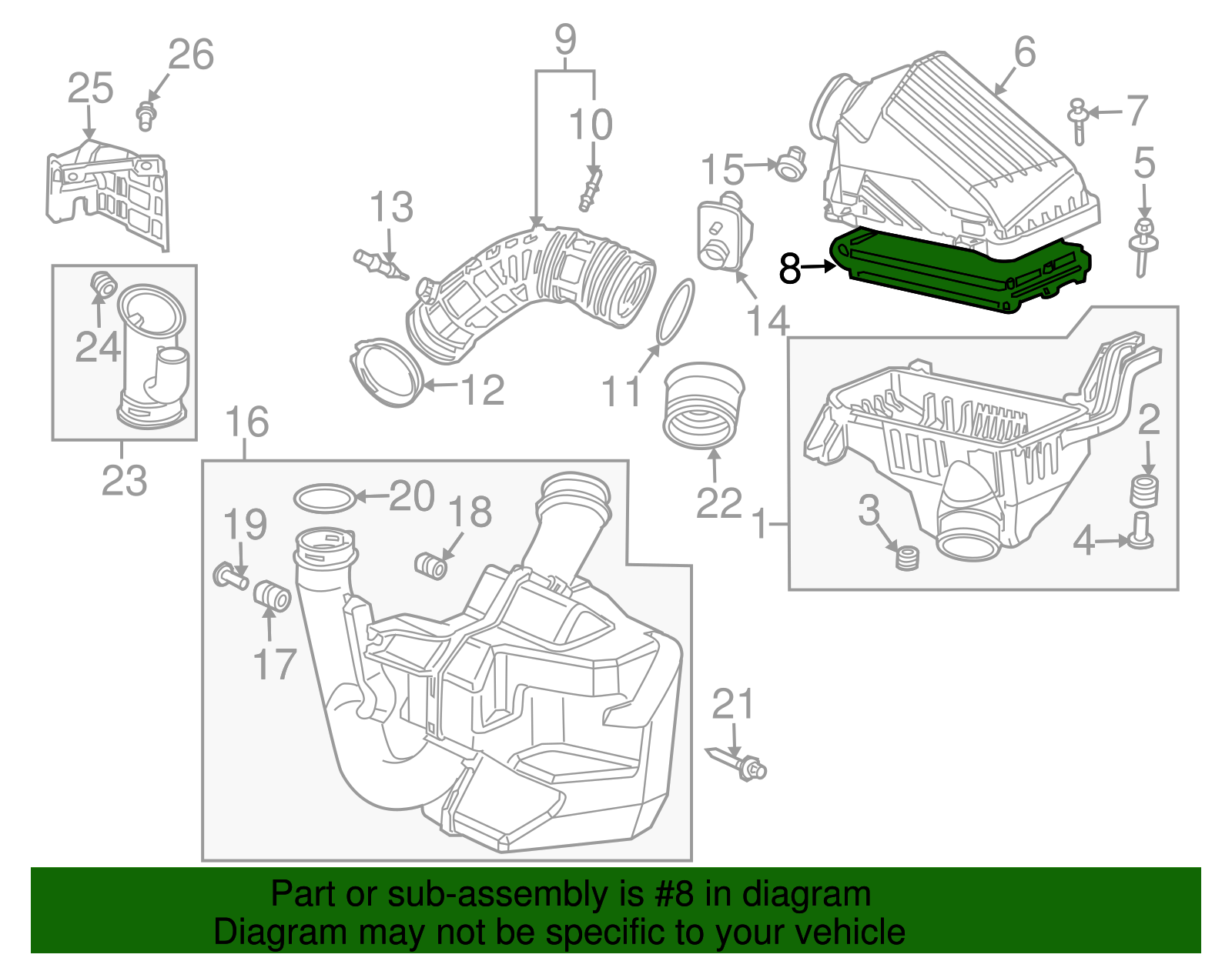 17220-RAA-A00 - Engine Air Filter 2003-2007 Honda Accord | Honda Parts ...