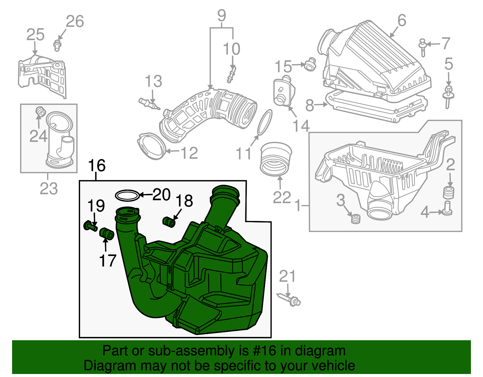 2003-2005 Honda Accord Resonator Assembly 17230-RAA-A00 | Cheaper Honda ...