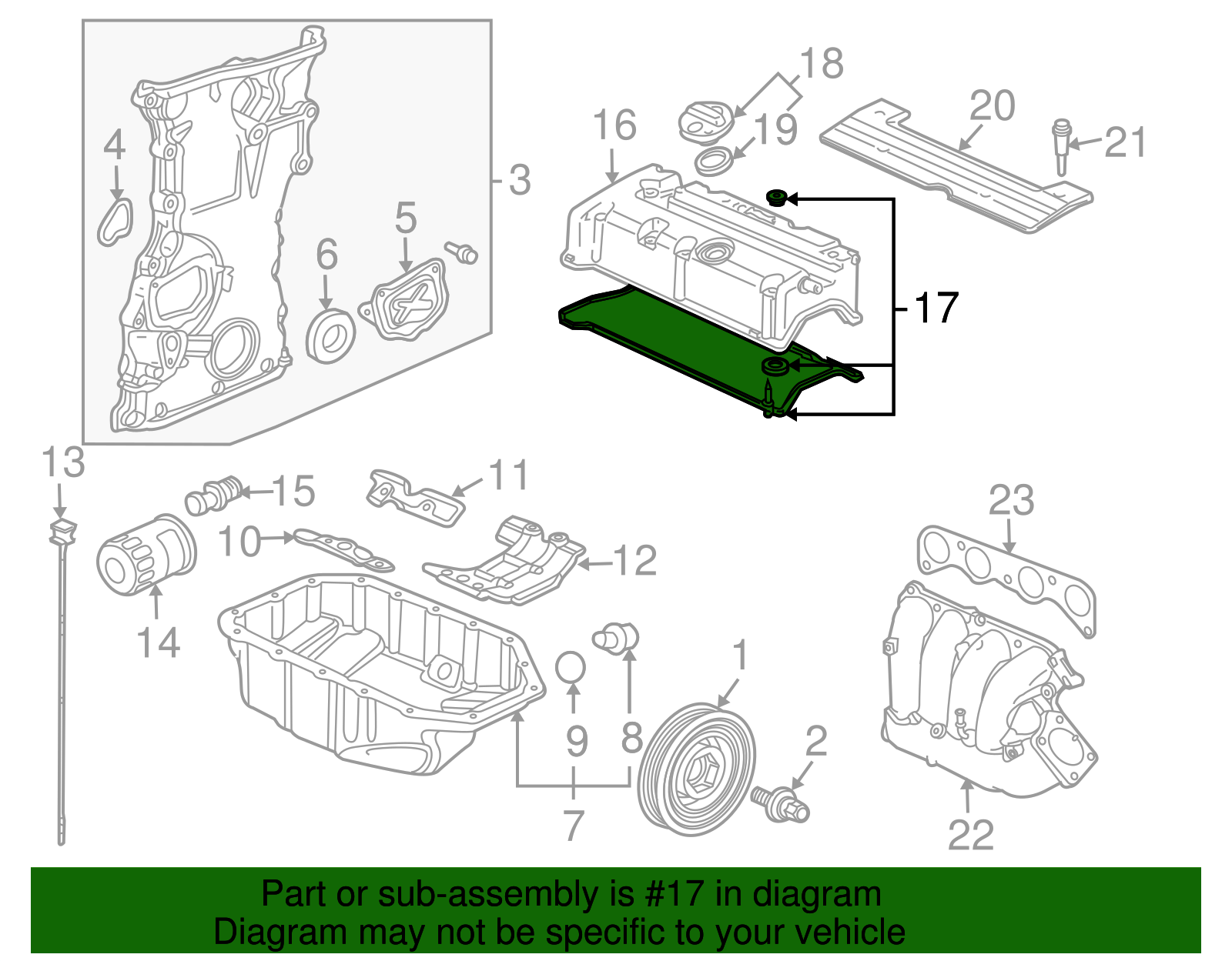 12030-RTA-000 - 2006-2011 Honda - Gasket Set Head Cover | Genuine Honda ...