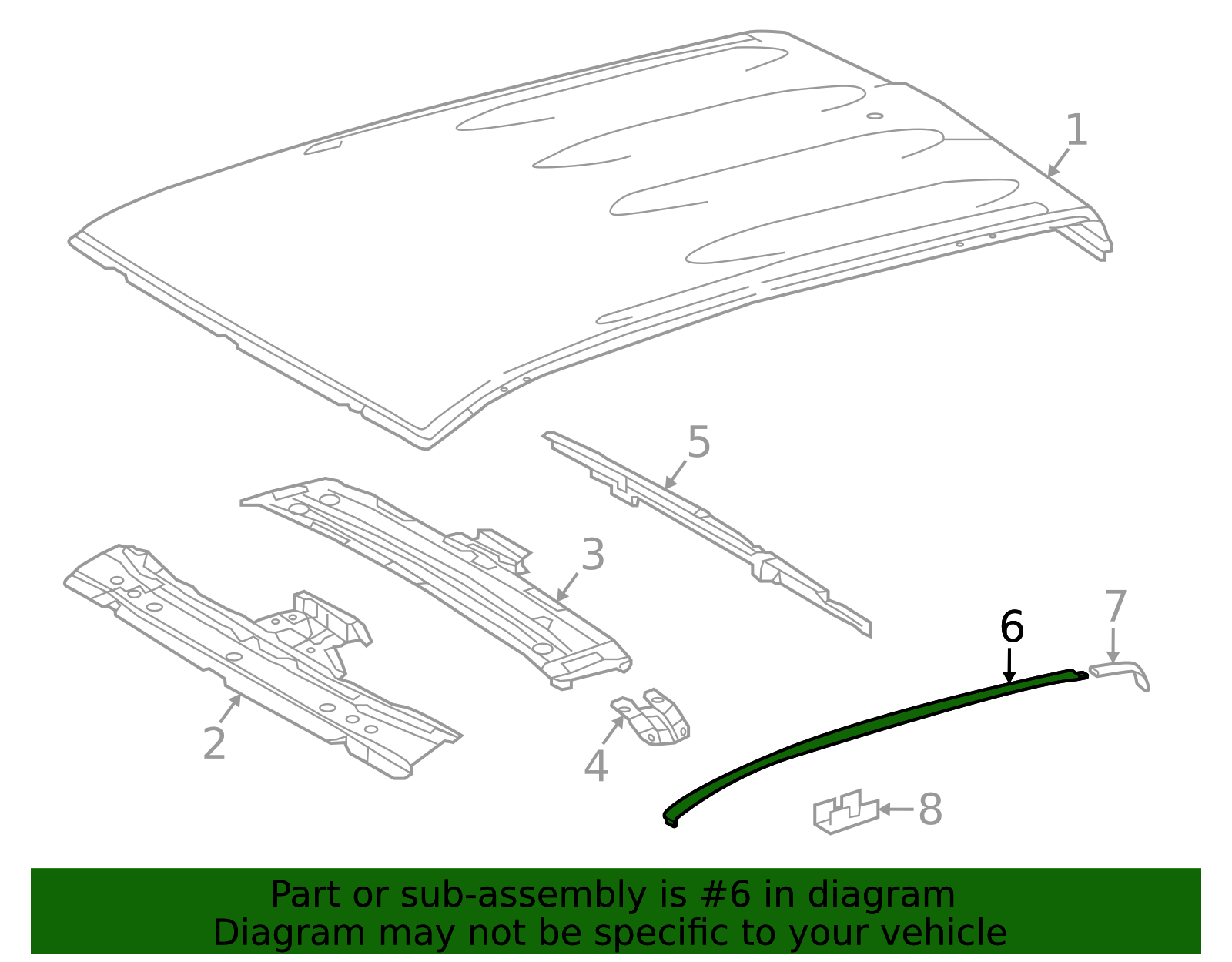 Drip Molding 75551-04072 | OEM Parts Online