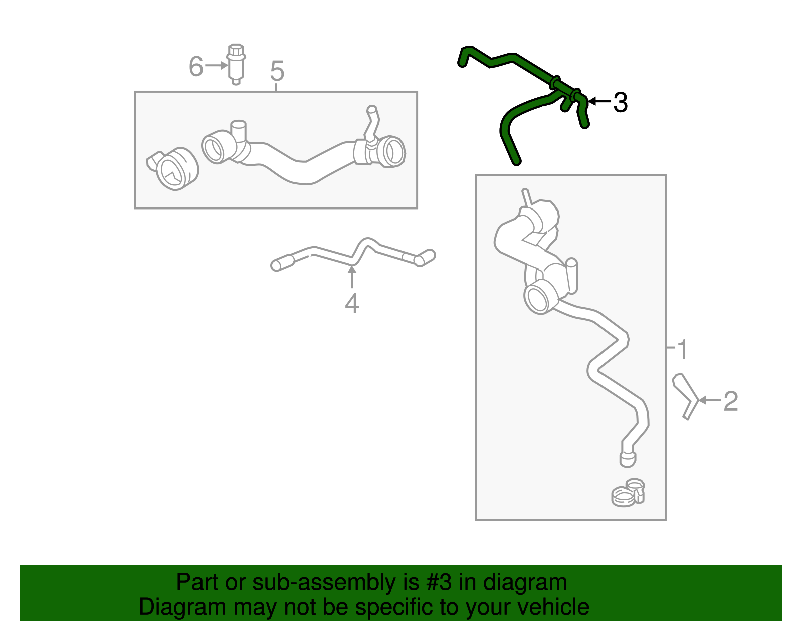 17-12-7-619-702 - Engine Coolant Hose 2013-2019 BMW | BMWPartsDirect.com