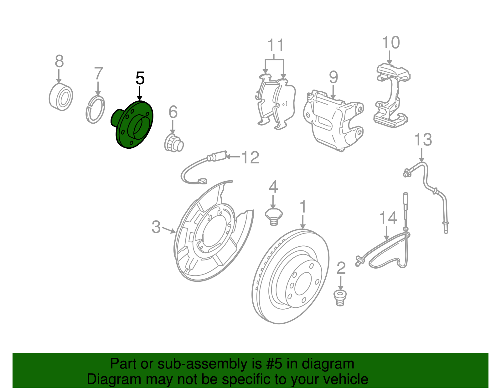 33416760058 - 2006-2015 BMW Wheel Hub (33-41-6-760-058) | BMW of South ...