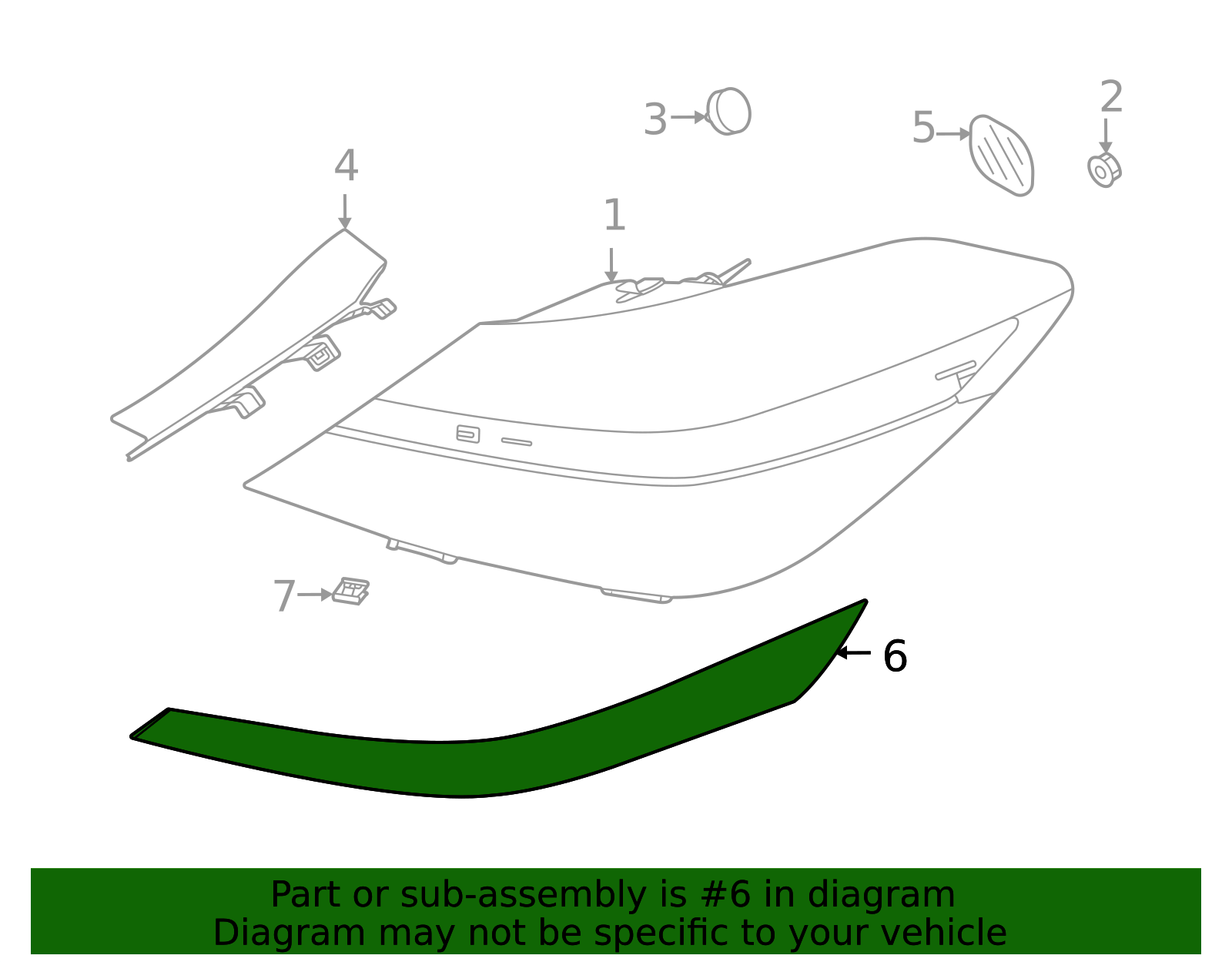 92436-G9500-UYH - High-Quality Lower Trim for 2022-2025 Genesis G70 ...