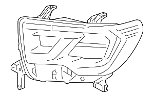 2018-2022 Toyota Sequoia Headlamp Assembly - PASSENGER SIDE 81110-0C200 ...