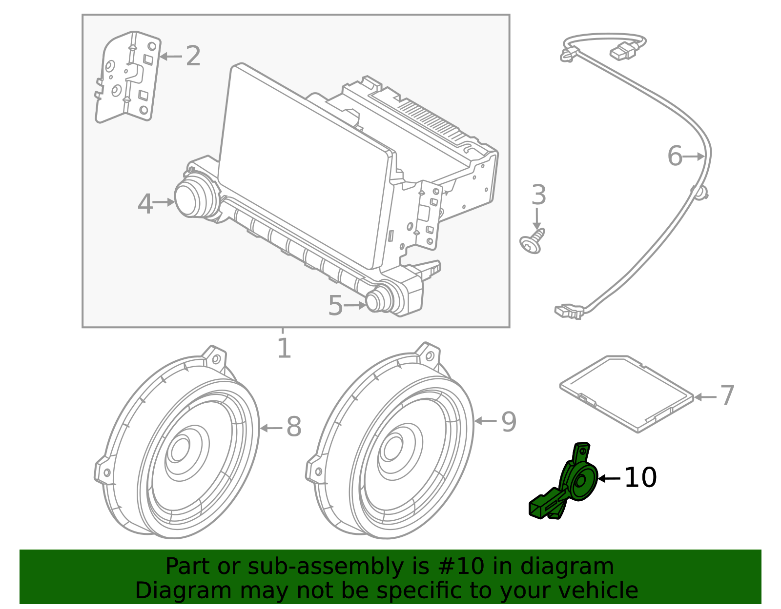 2020-2025 Hyundai Venue Tweeter 96310-K2000 | MotorMotor