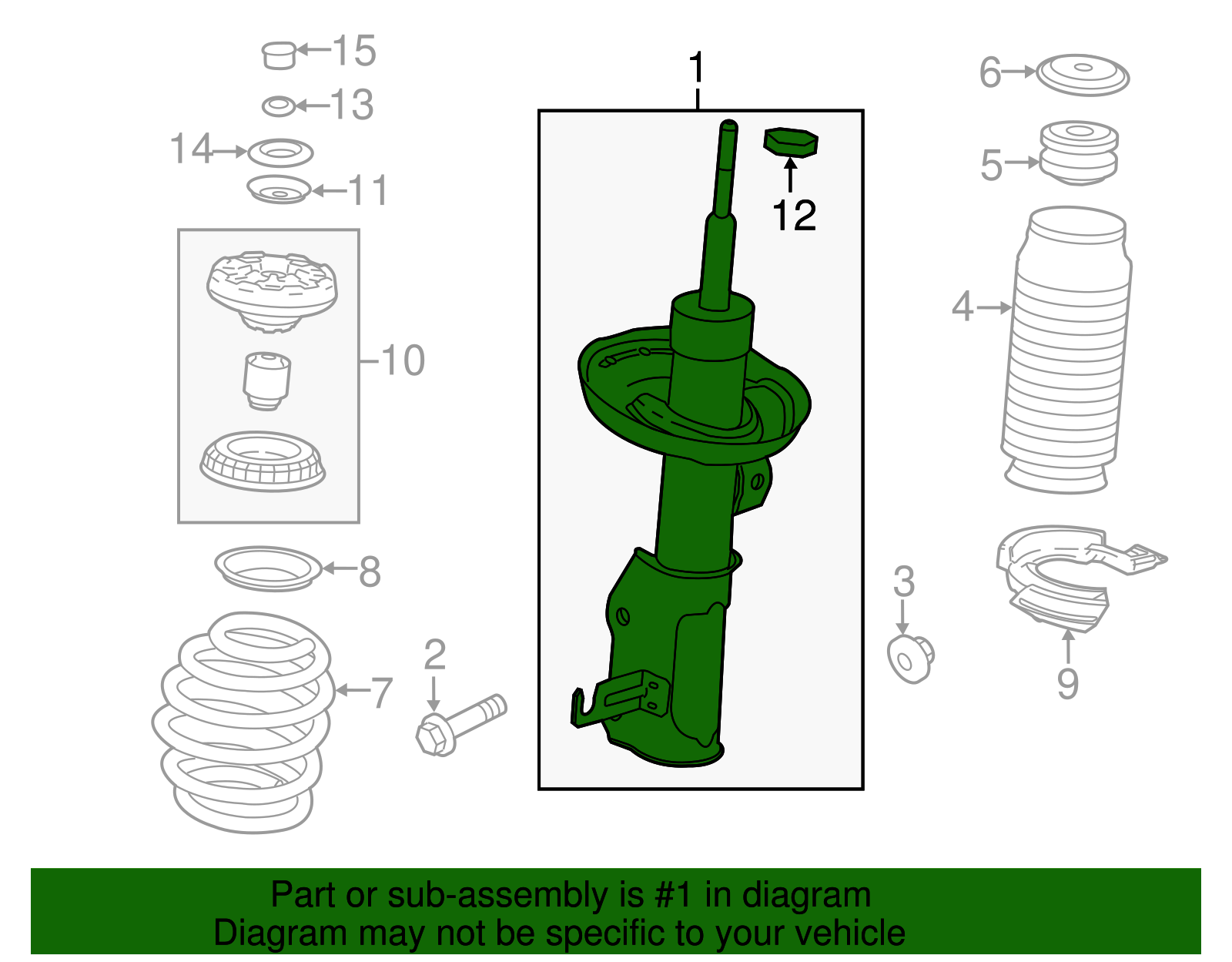 2013-2016 Chevrolet Front Suspension Strut Assembly 23390200 | Capital ...
