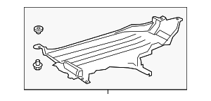 Genuine Toyota Under Cover part# 58399-06110 for 2015-2017 Toyota Camry ...