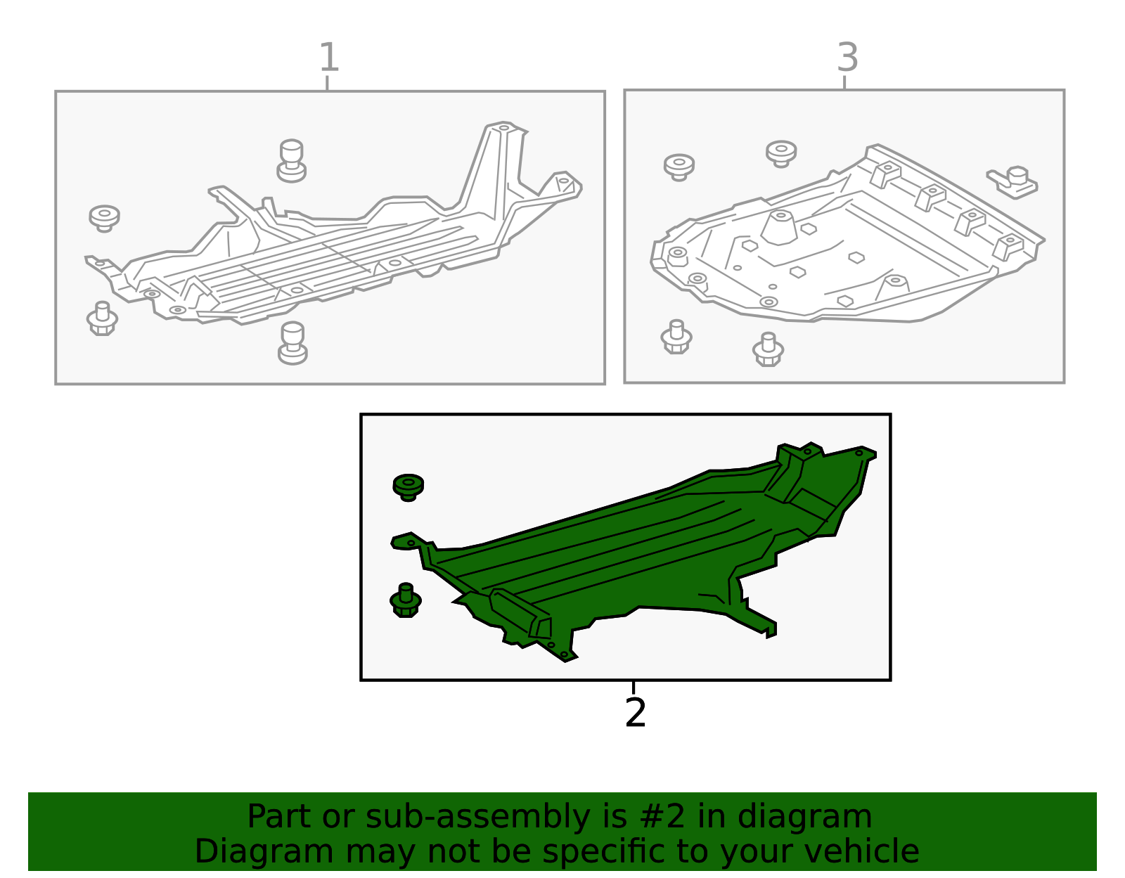 Genuine Toyota Under Cover part# 58399-06110 for 2015-2017 Toyota Camry ...