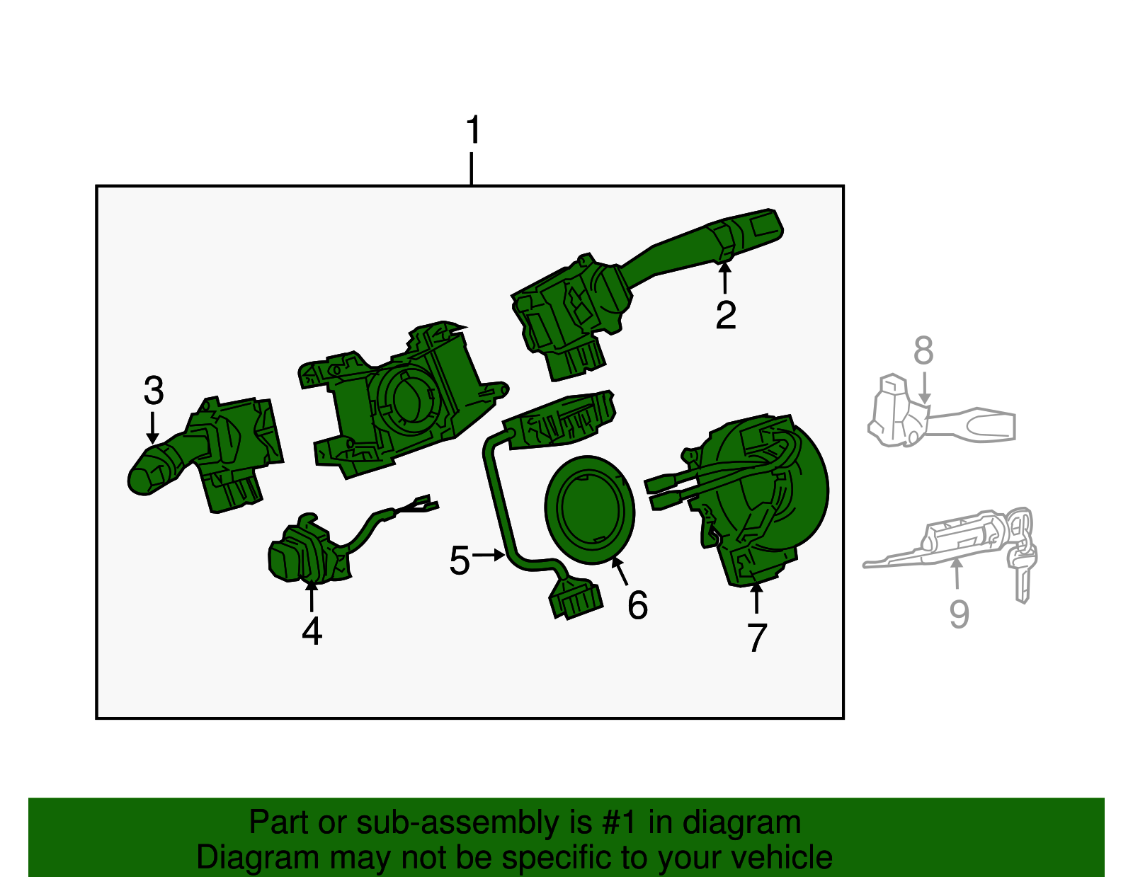 84310-6C011 - 2005-2009 Lexus GX470 - Combo Switch | My L Parts