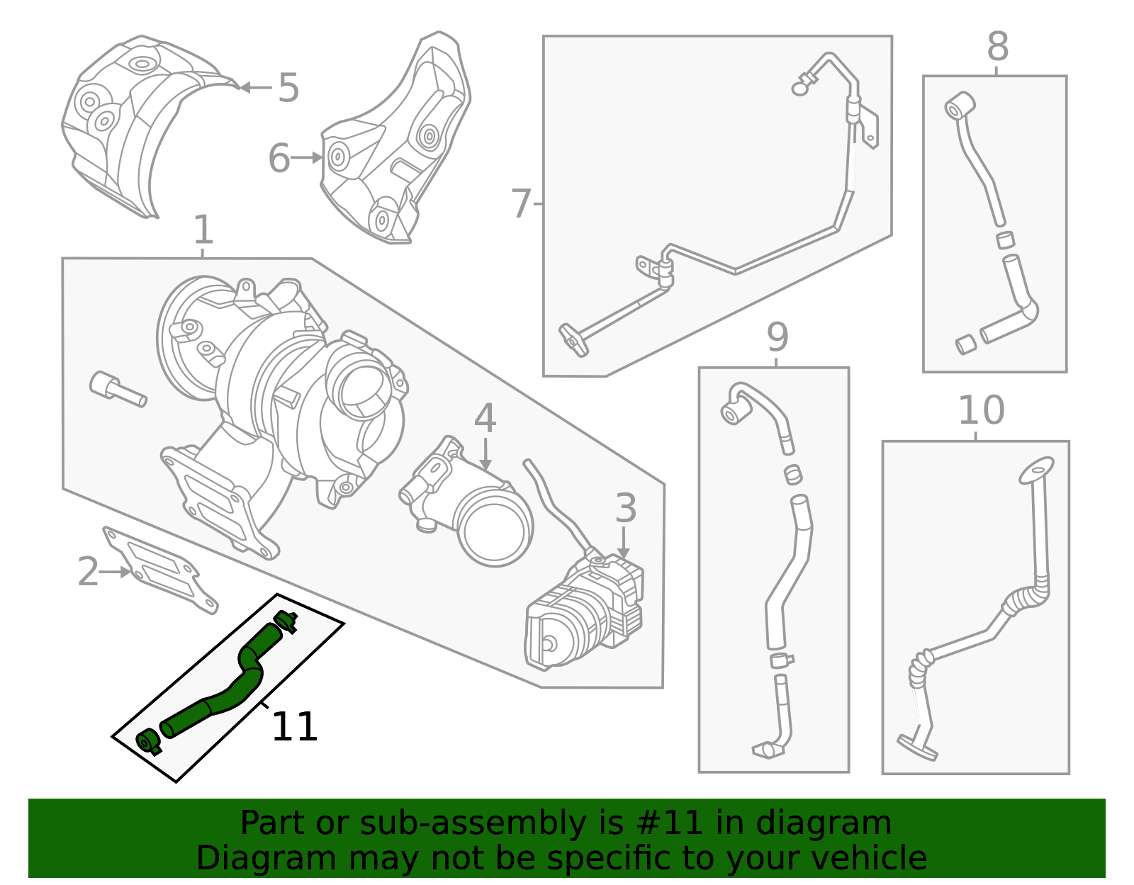 Hyundai - 26710-2S301 - Turbocharger Inlet Hose - 2021-2025 Hyundai ...