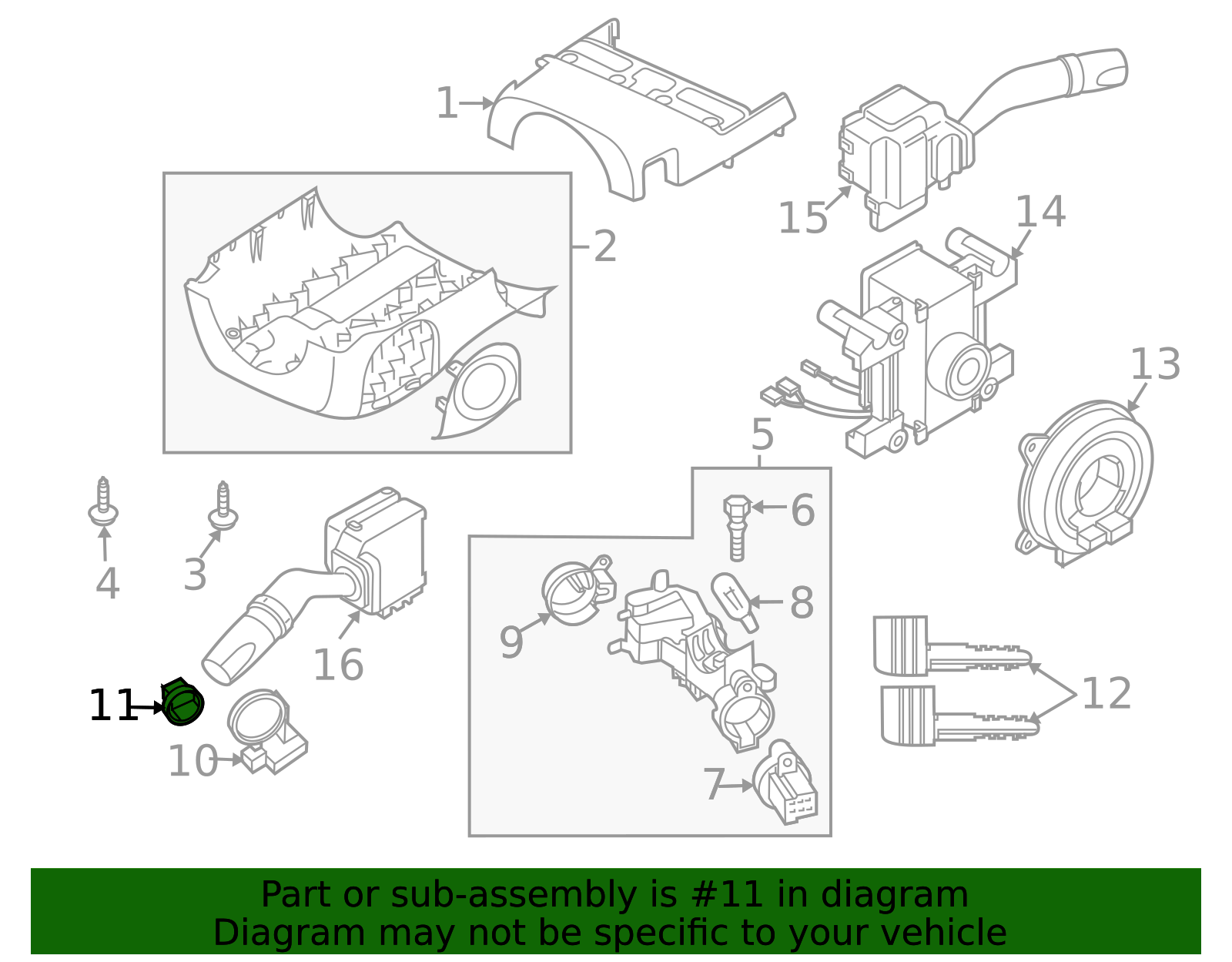 D461-66-141A-02 - Ignition Switch Bezel 2006-2015 Mazda | Mazda Parts.US
