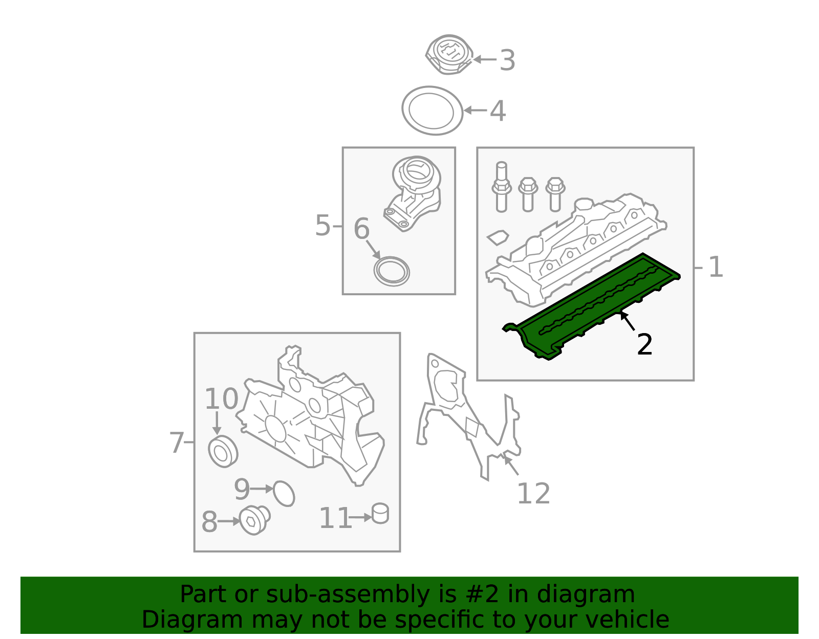 11127796378 - 2009-2013 BMW Valve Cover Gasket Set (11-12-7-796-378 ...