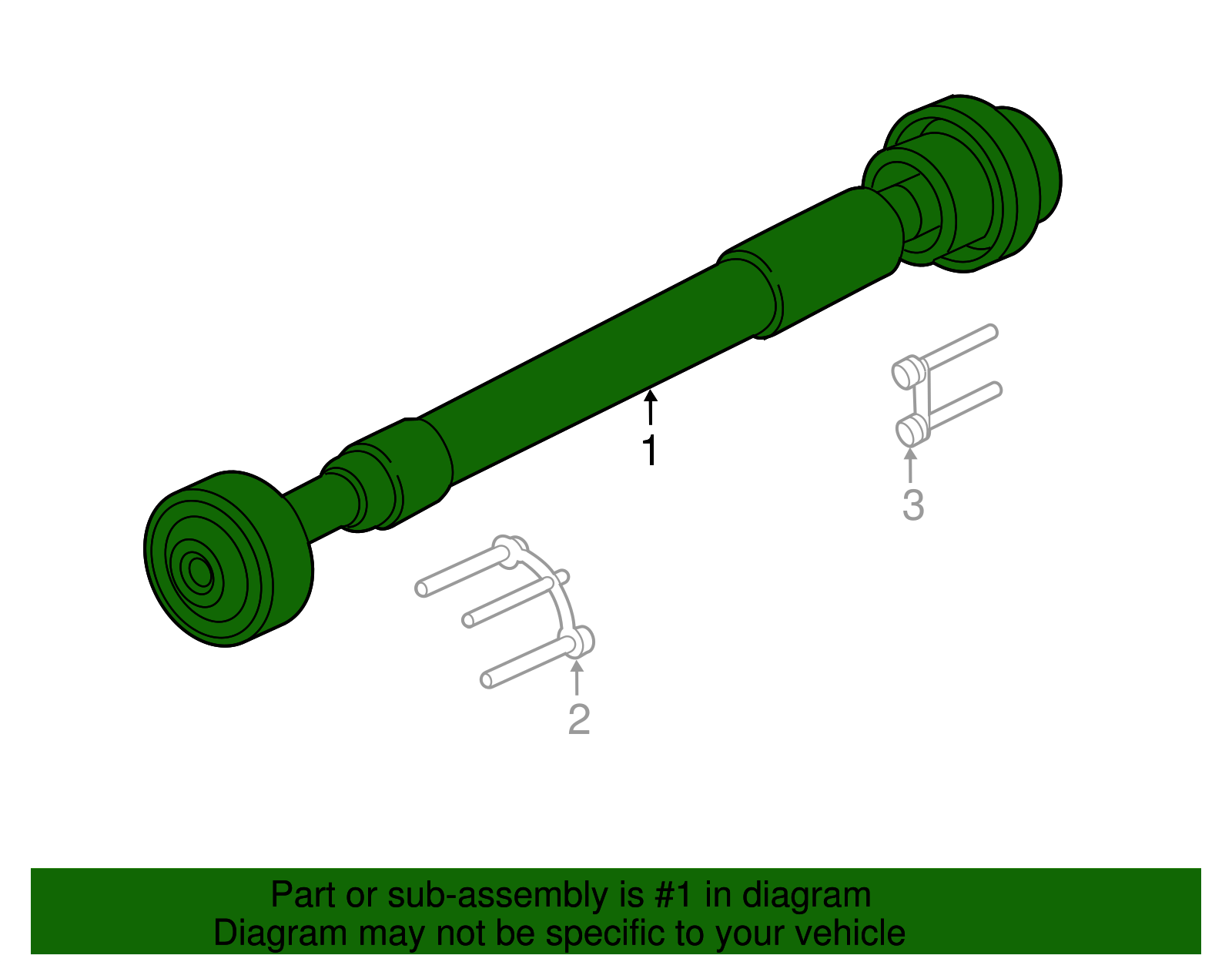 Genuine OEM Ford Part - Drive Shaft HL3Z-4A376-B | Genuine OEM Ford ...