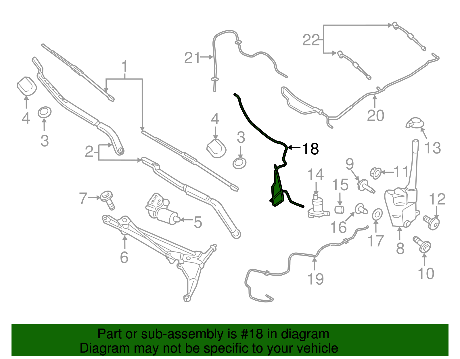 2015-2024 Ford Water Hose Assembly GT4Z-17A605-D | OEM Parts Online