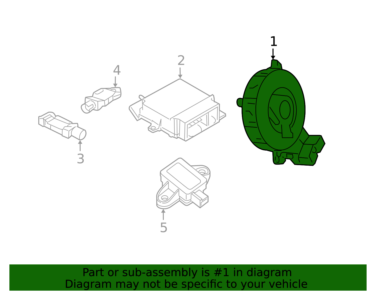 68425698AC - OEM Steering Column Control Module Clockspring For 2013 ...