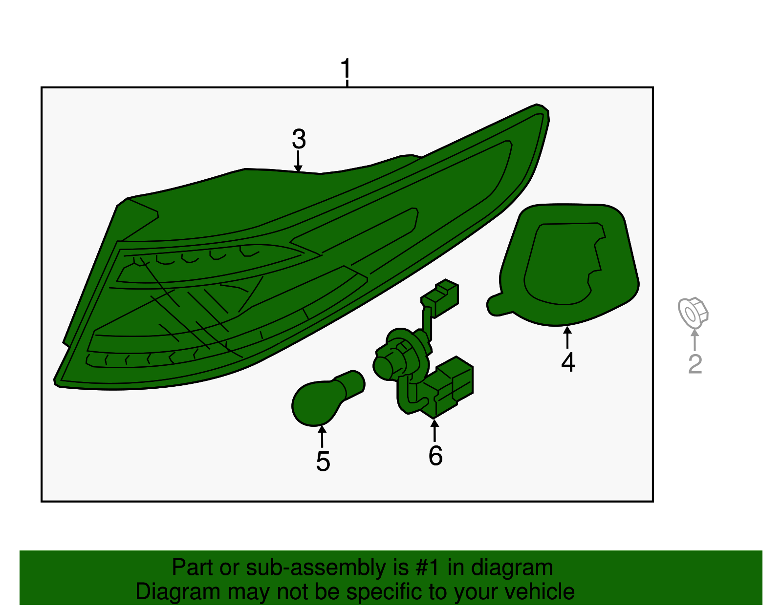 2014-2015 Kia Optima | Tail Lamp Assembly | 92402-4C500 | Kia Auto Parts