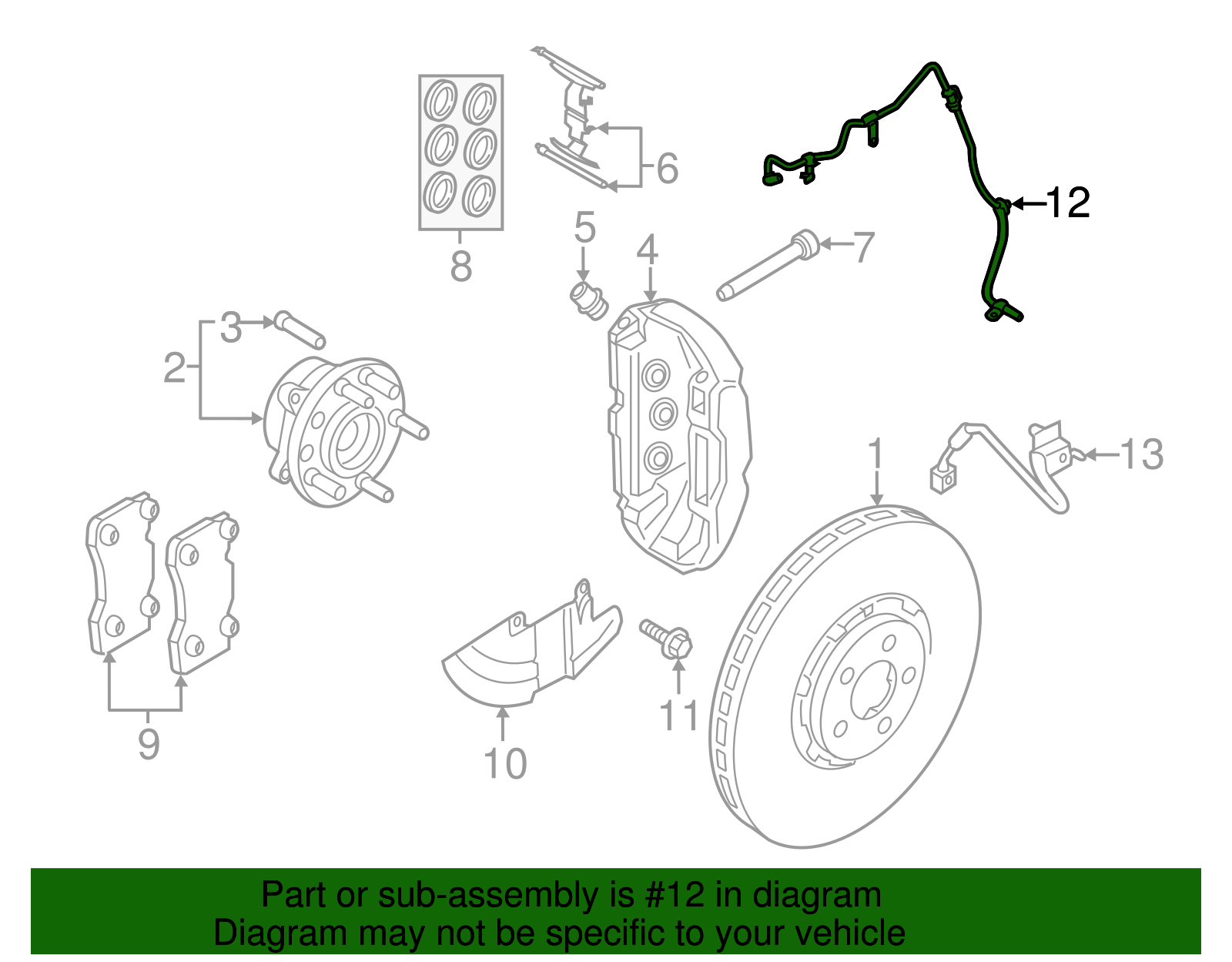 2015-2022 Ford Mustang | Front Speed Sensor | JR3Z-2C205-B | Walls ...