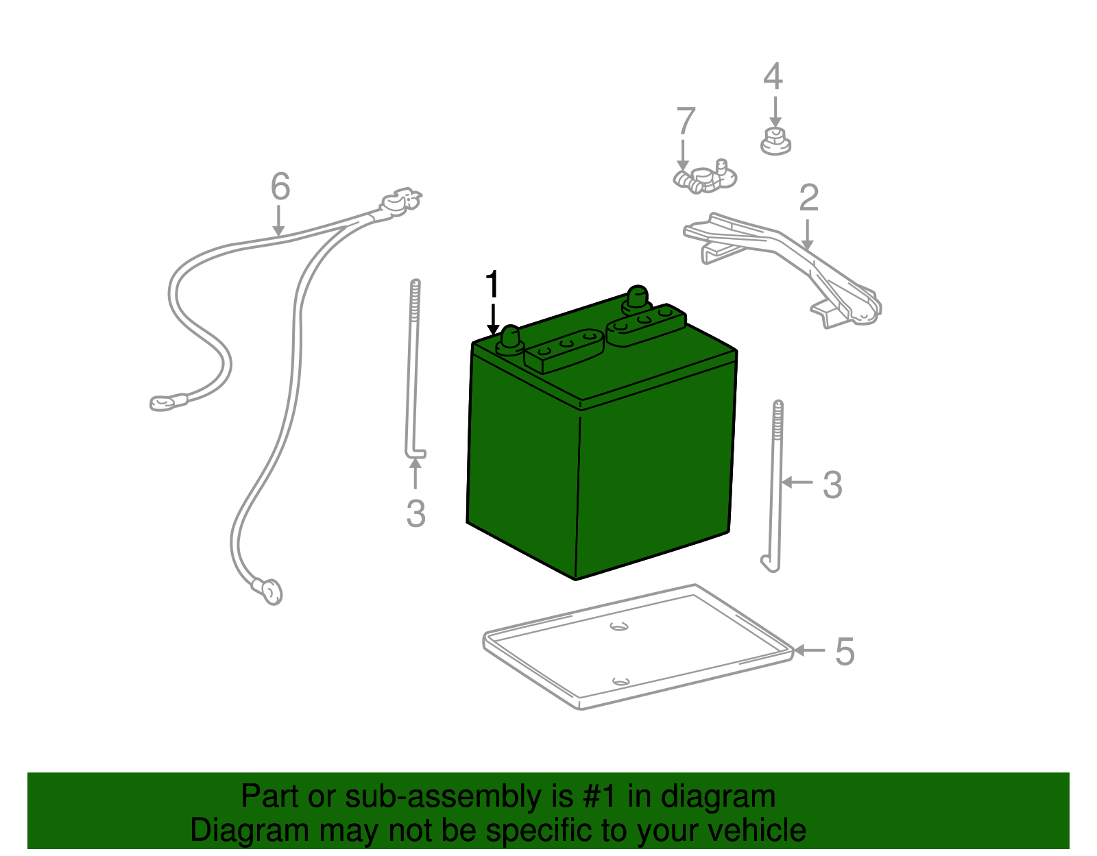 00544-025T2-525 - Battery 2004-2006 Scion xB | Longo Toyota Parts