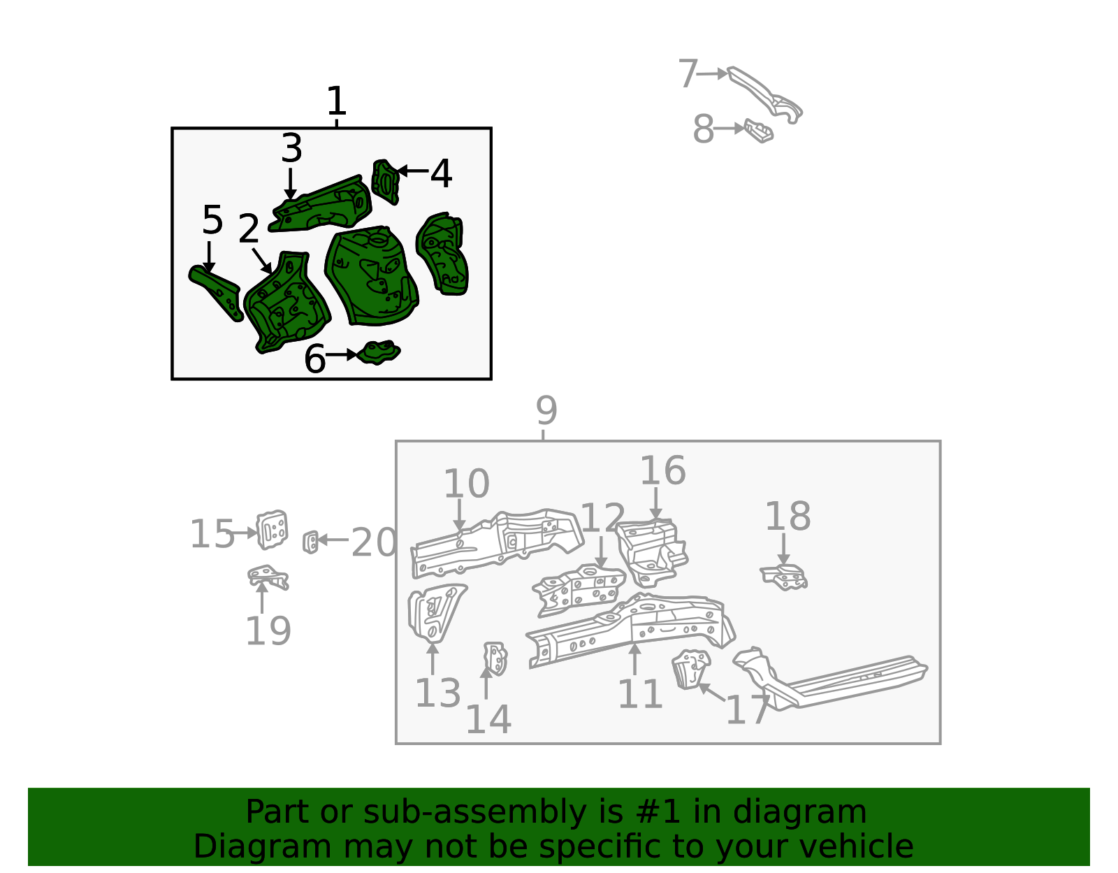 2001-2005 Toyota RAV4 Apron Assembly 53702-42140 | Toyota Parts Center