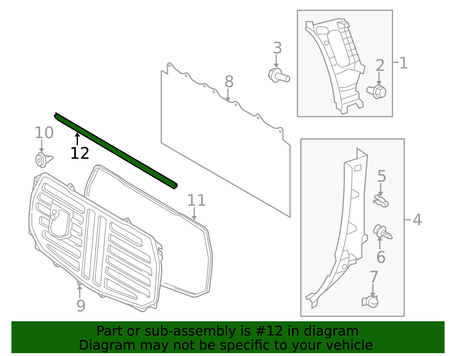 68291-0C030 - Inner Weather-Strip - OEM Genuine Toyota Parts