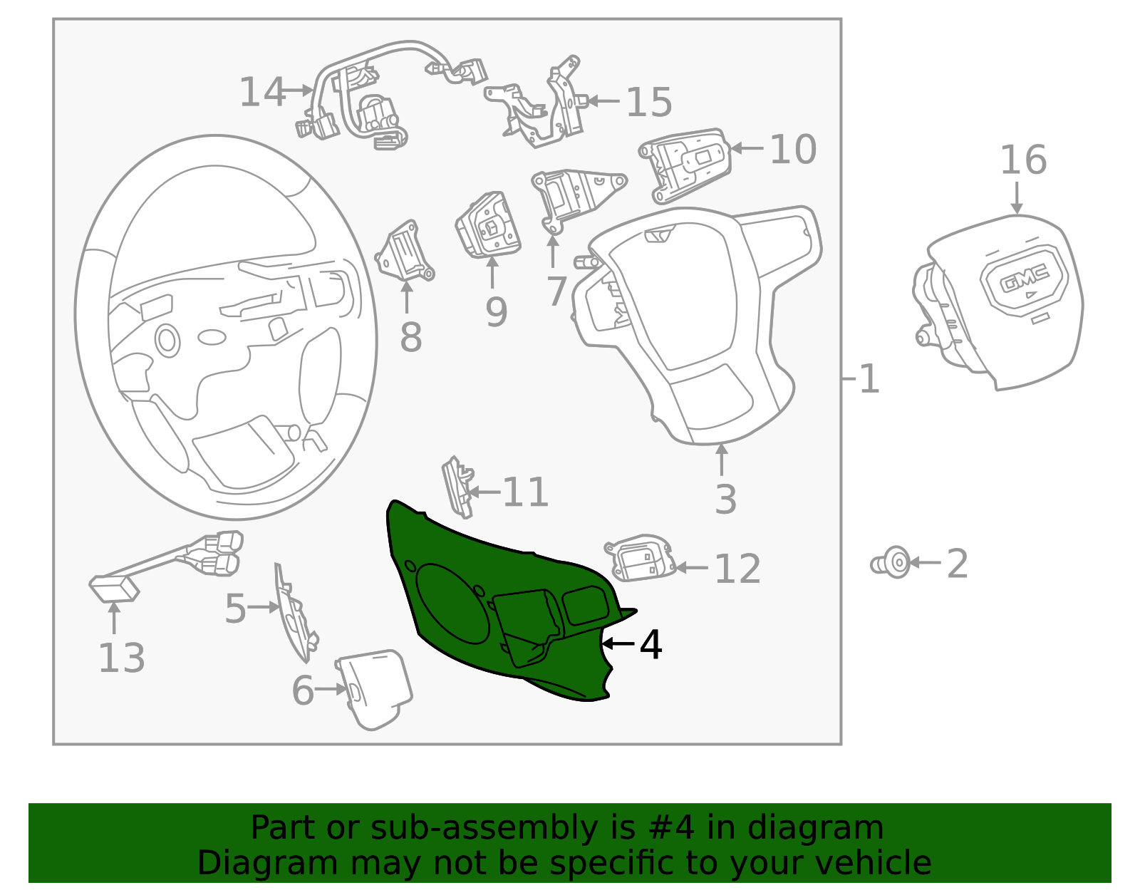 84449301 - High-Quality Atmosphere Steering Wheel Shroud for 2019-2025 ...