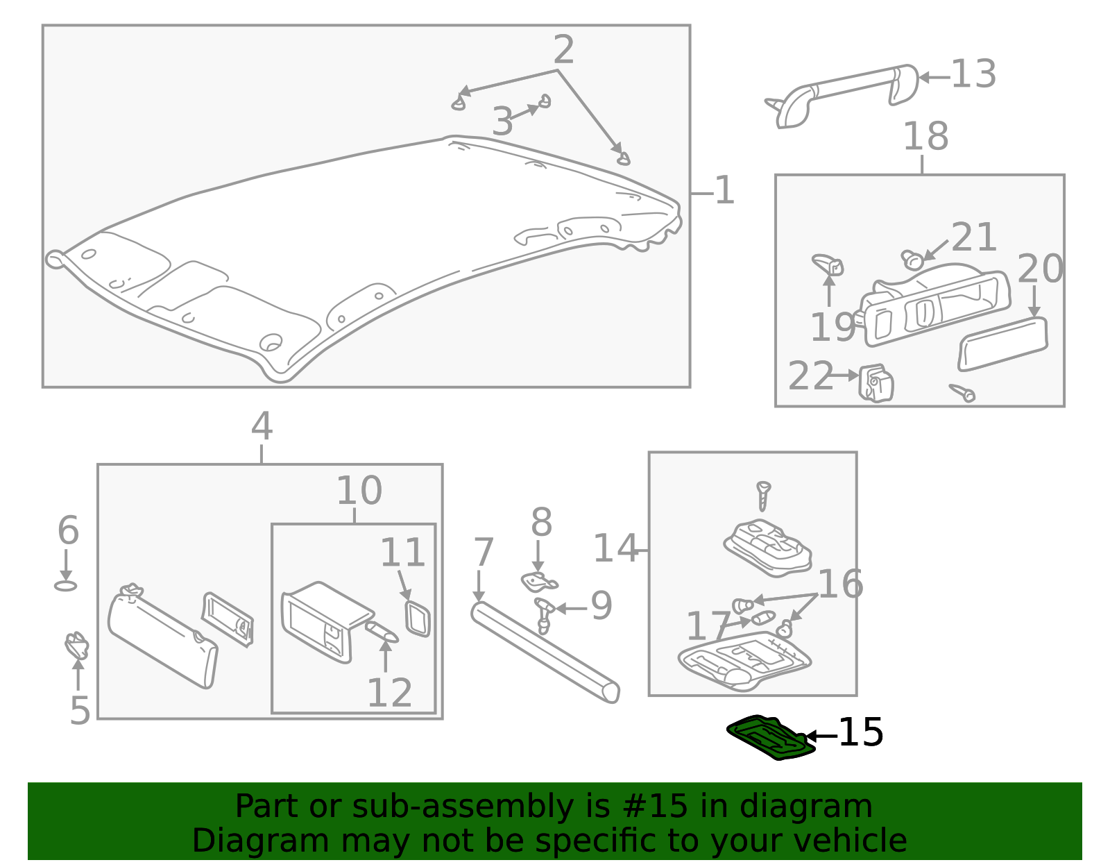 81265-50130 - High-Quality Map Light Lens for 2001-2003 Lexus LS430 ...