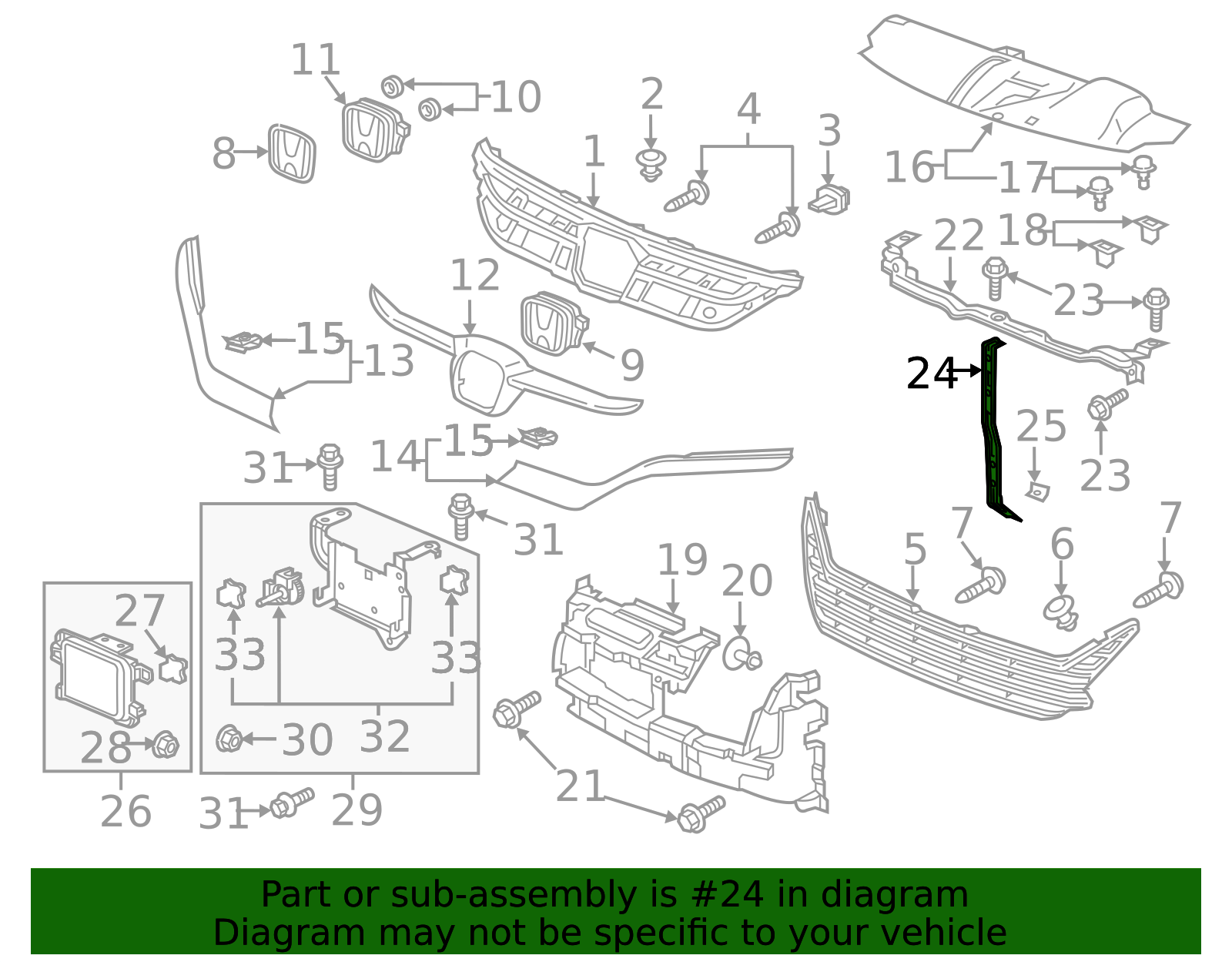 71165-THR-A00 - Center Support 2018-2020 Honda Odyssey | Honda Parts Online