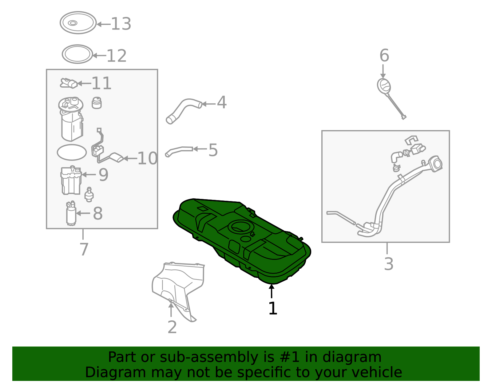 2010-2013 Kia Soul Fuel Tank 31150-2K500 | OEM Parts Online