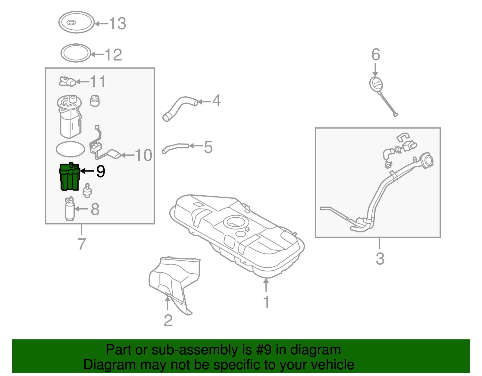 31911-4D500 - Kia Fuel Filter 2006-2014 Kia | Performance Auto Parts