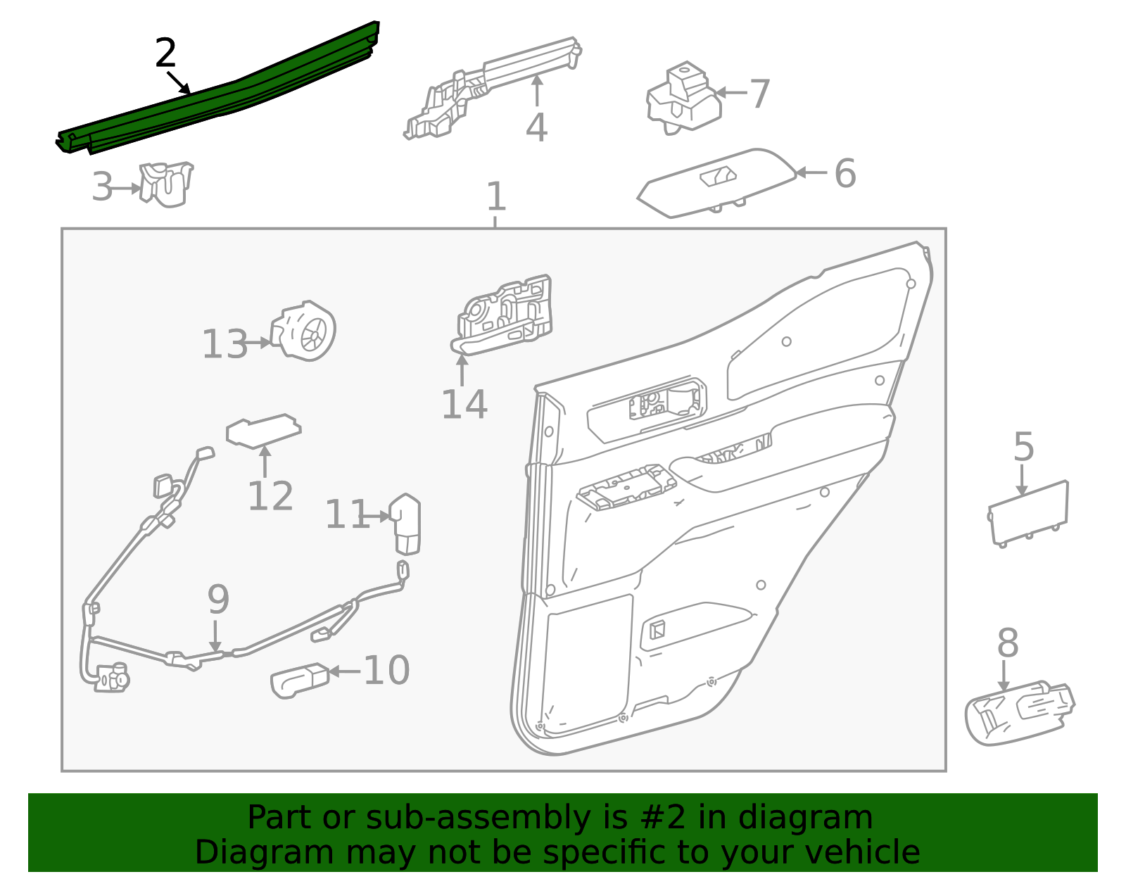 68173-60100 - 2024 Toyota Land Cruiser - Belt Weather-Strip | Nucar ...
