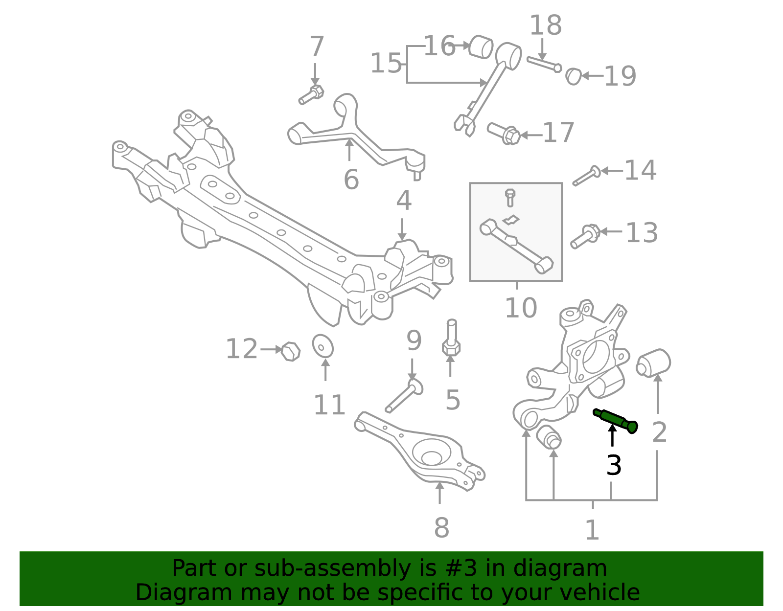 Suspension Knuckle Bolt 55171-3K000 | AutoNationParts.com