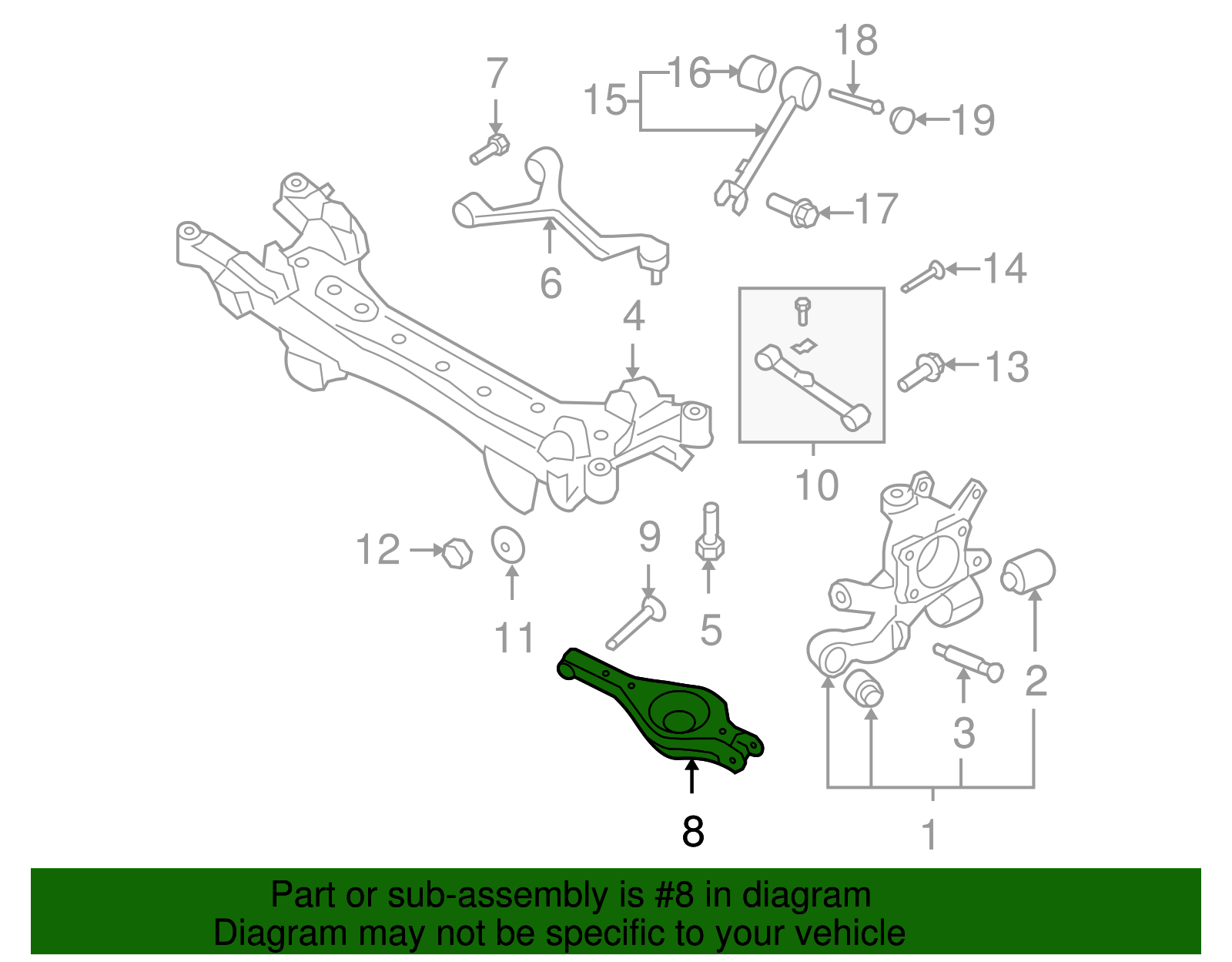 2006-2011 Hyundai Lower Control Arm 55210-3K700 | HyundaiParts.Online